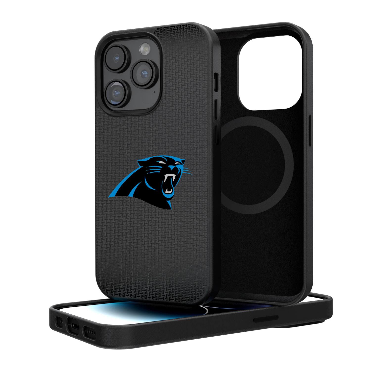Keyscaper NFL Carolina Panthers Linen Logo iPhone Magnetic Bump Case 14 ...