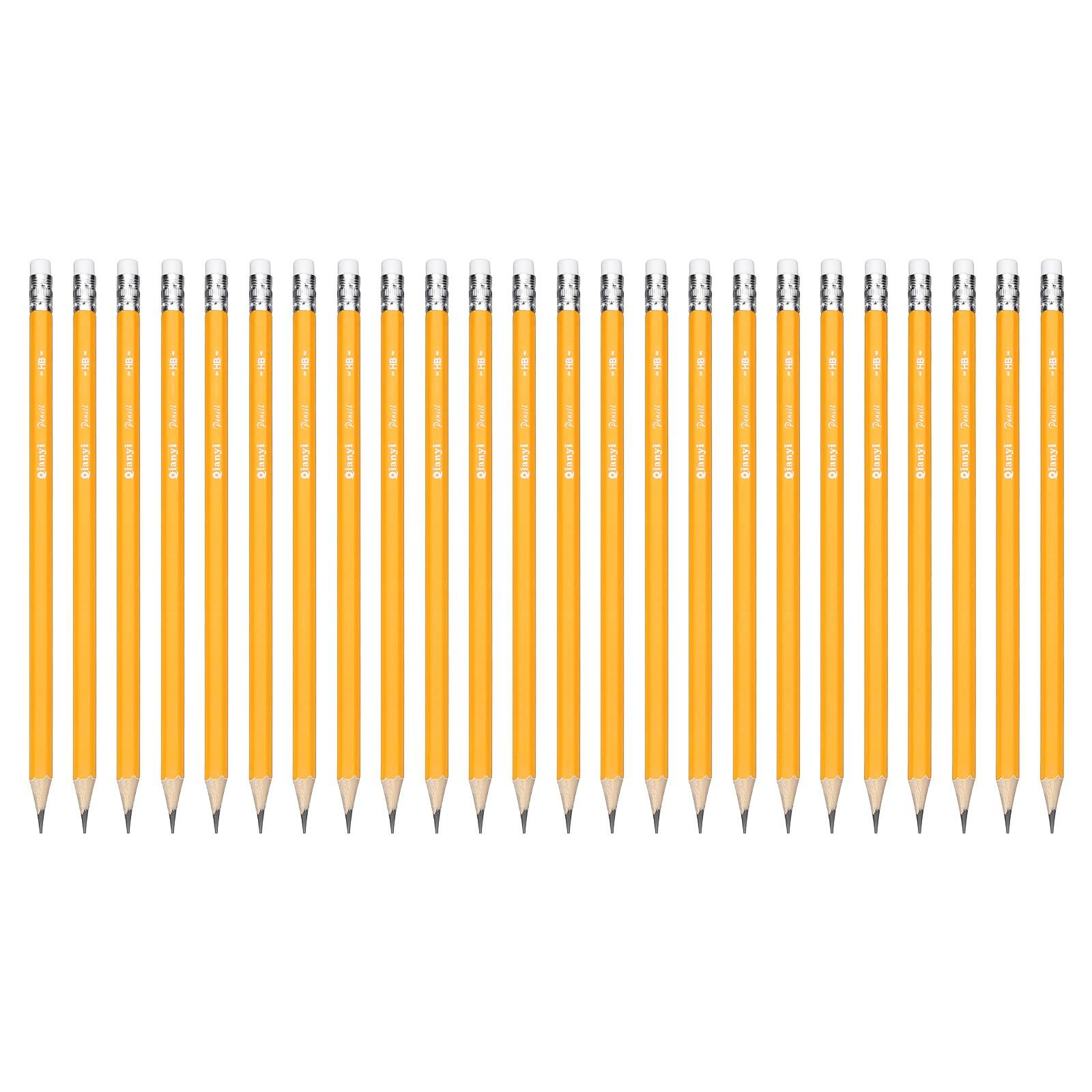 Unique Bargains 24pcs HB Pencils, Pre Sharpened Hexagonal Wooden ...