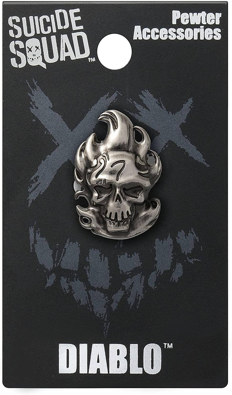 Monogram DC Comics Suicide Squad Pewter Lapel Pin | Diablo Silver 45676 ...