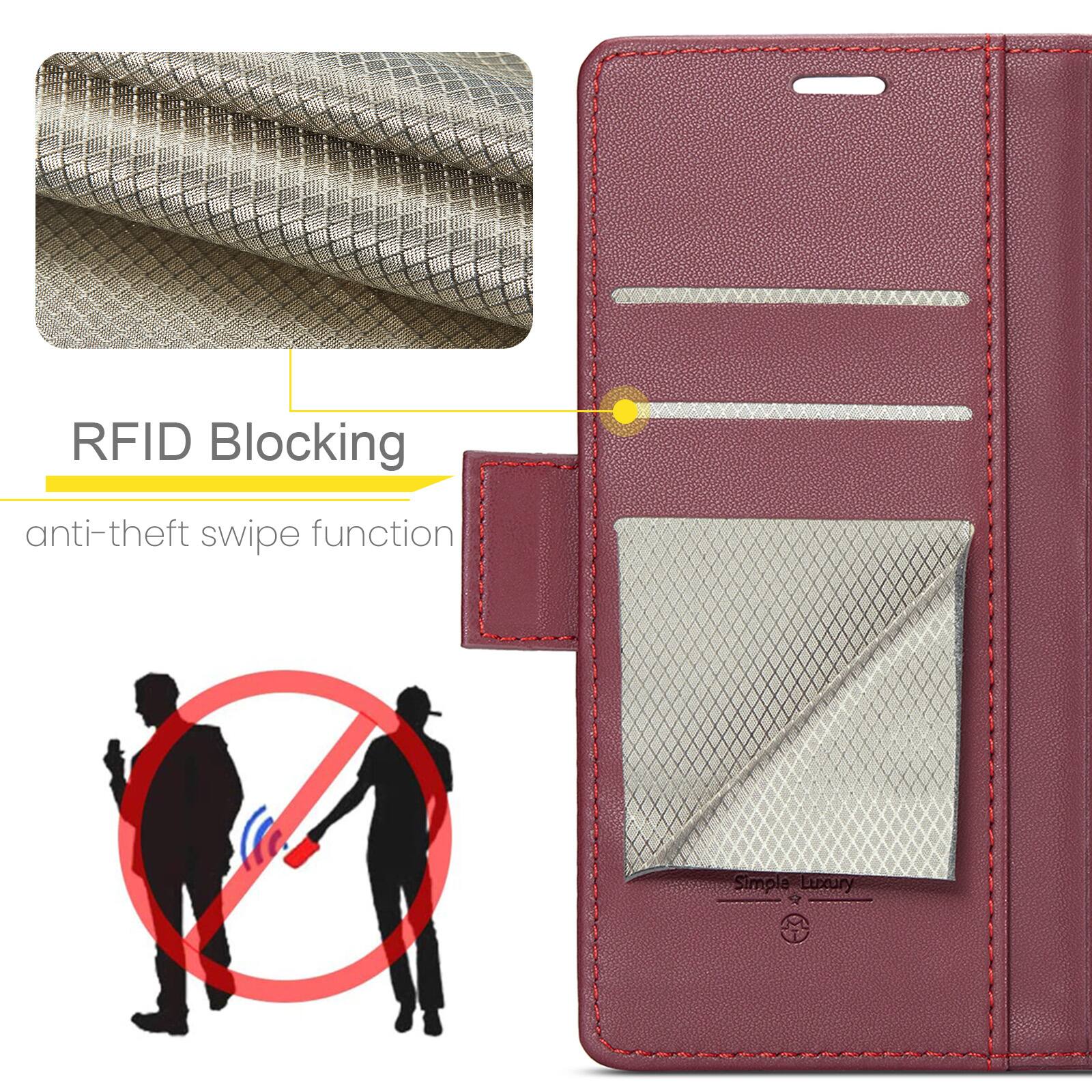 Dteck Wallet Case for Samsung Galaxy S26 Ultra Premium Leather RFID ...