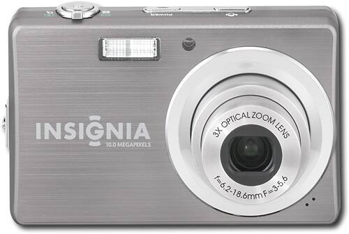 Best Buy: Insignia™ 10.2-Megapixel Digital Camera Dark Gray NS-DSC10SL