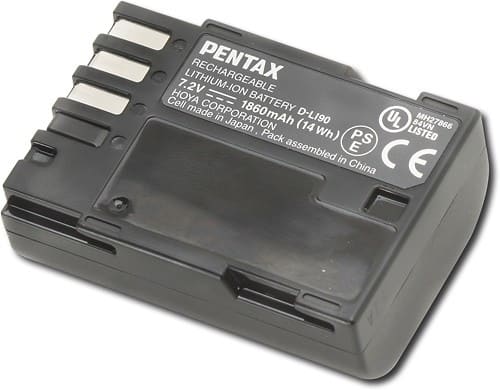 Best Buy: PENTAX Rechargeable Lithium-Ion Battery for PENTAX K-7 DSLR ...