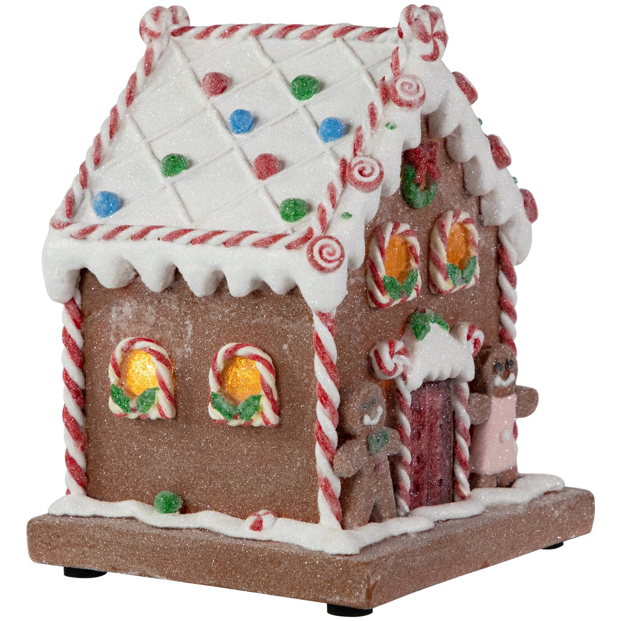 Northlight Pre Lit LED Gingerbread Candy House Christmas Decoration 7.5 ...