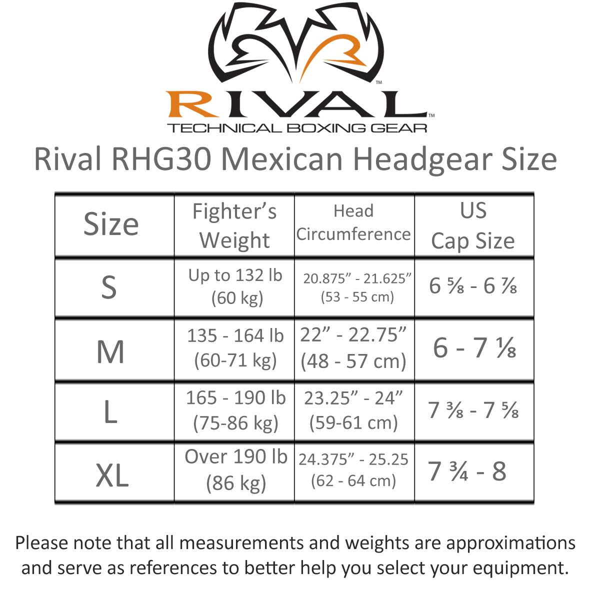 RIVAL Boxing RHG30 Mexican Training Headgear Medium Black/Red RHG30 ...