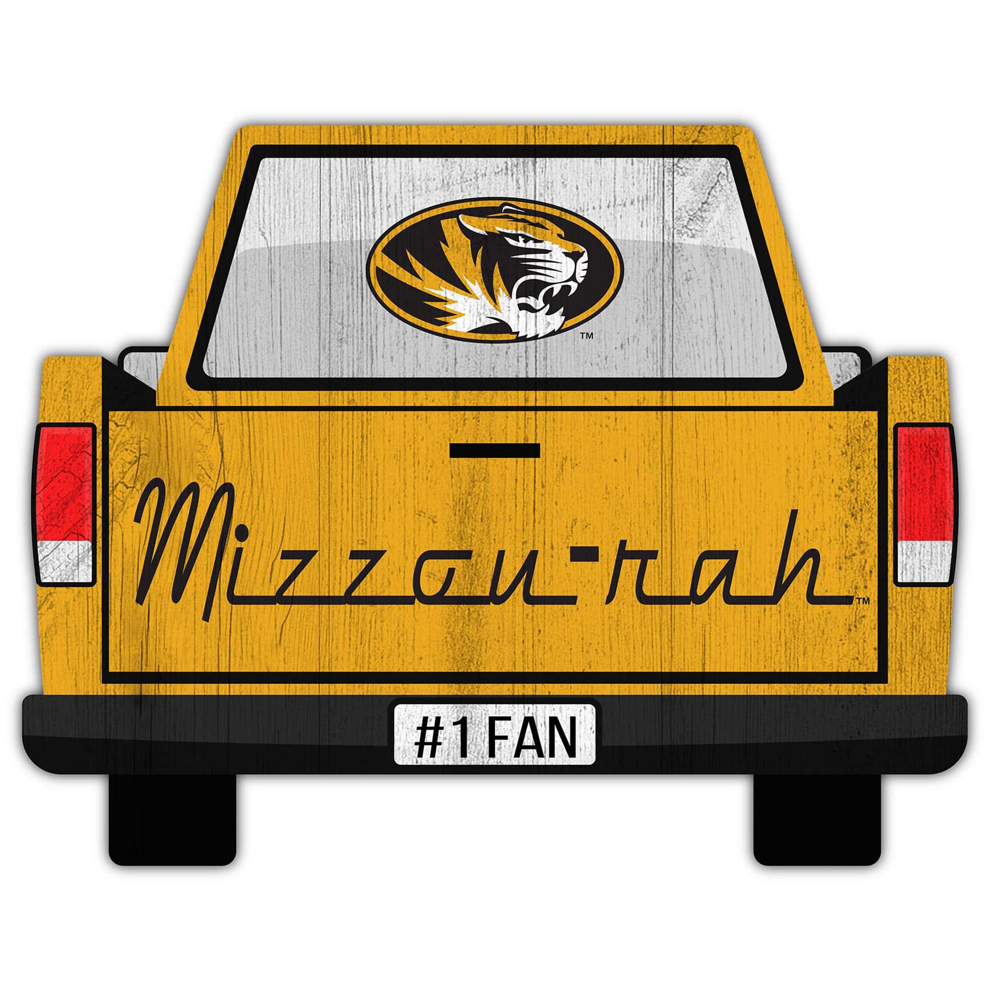 Fan Creations - Missouri Tigers 12'' x 12'' Truck Back D-cor ...