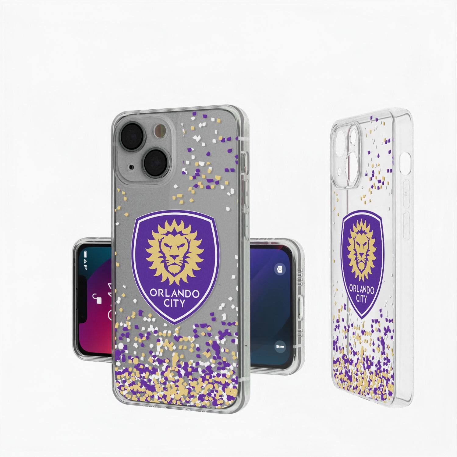 Keyscaper MLS Orlando City SC iPhone Confetti Design Clear Case 13 Pro ...