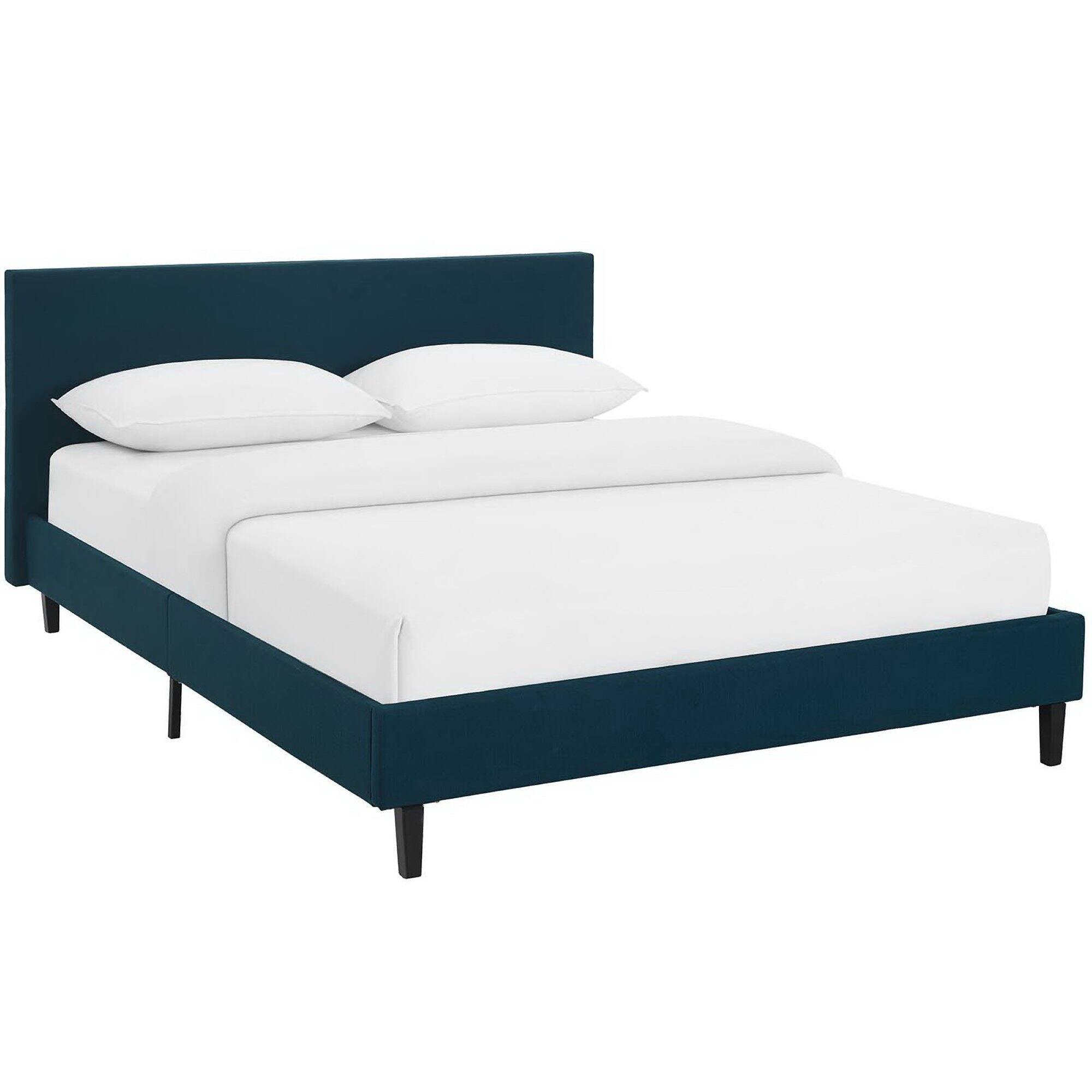 Modway Anya Fabric Full Bed Blue MWY-MOD-5418-AZU - Best Buy