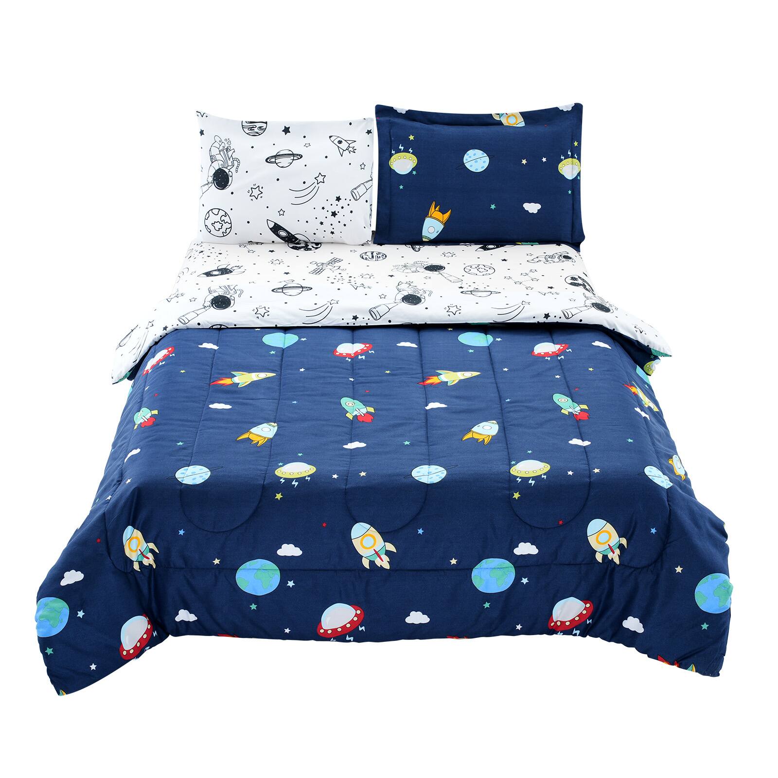 VEVOR Kids Comforter Set, 5 Pieces, Twin Bedding Sets with 1 Comforter ...