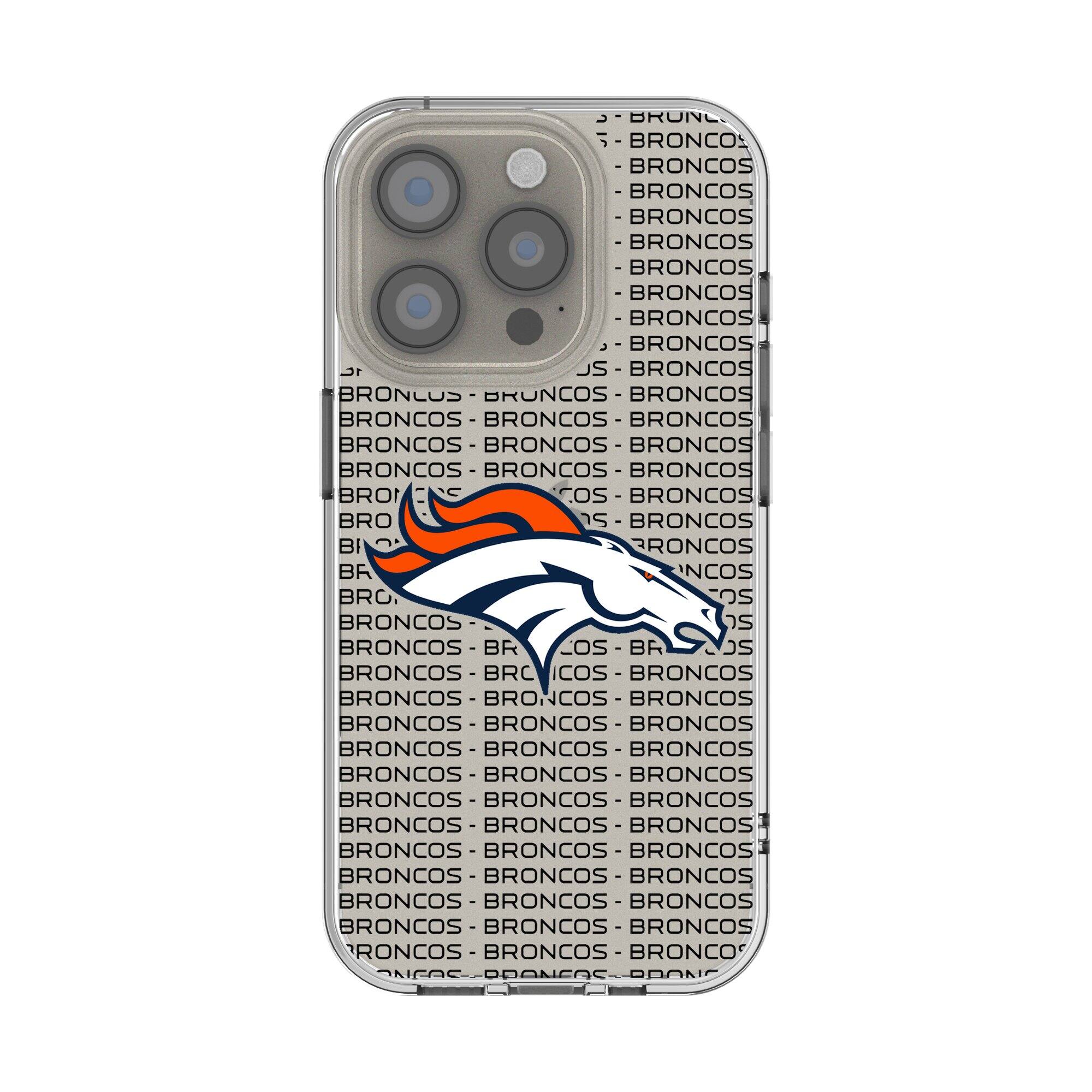 Keyscaper NFL Denver Broncos iPhone Clear Text Backdrop Design Case 16e ...