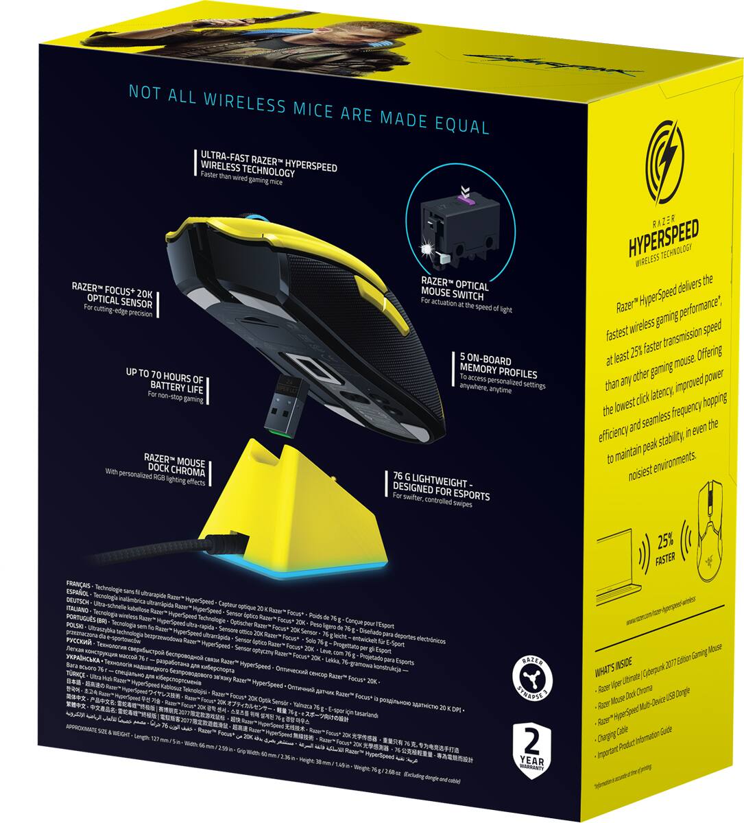 Customer Reviews: Razer Viper Ultimate Ultralight Wireless Optical ...