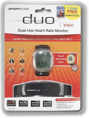 Best Buy: Sportline 1060 Digital Duo Speed and Distance Heart Rate ...
