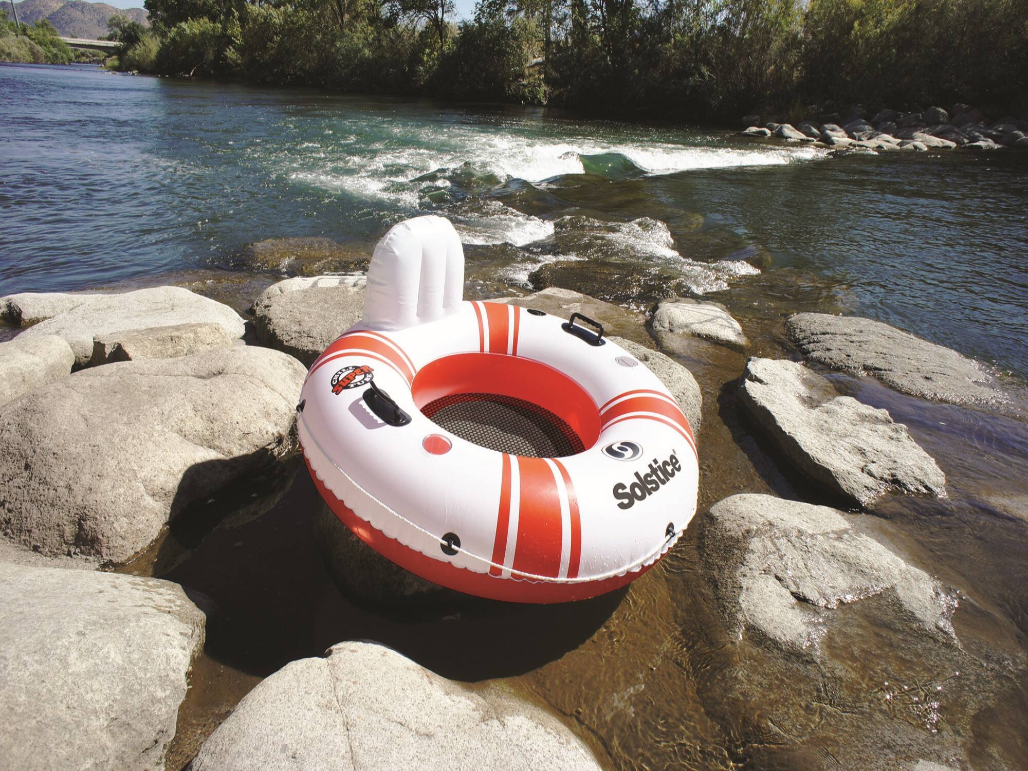 Swim Central Inflatable Swimming Pool Inner Tube Float 46" and White ...