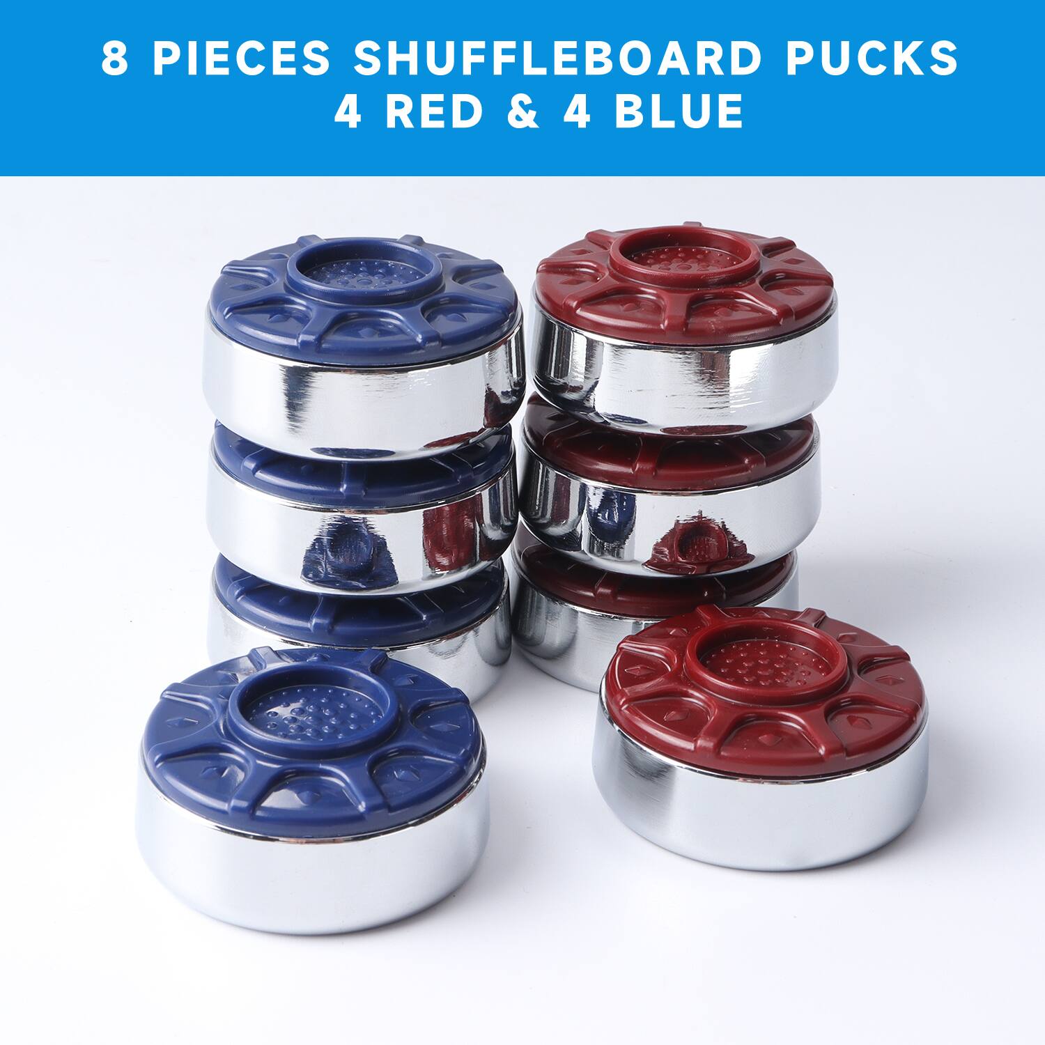 GSE Games & Sports Expert 2 5/16" (59mm) Shuffleboard Pucks Set of 8 ...