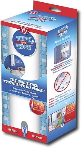 Best Buy: As Seen On TV Touch N Brush Hands-Free Toothpaste Dispenser ...