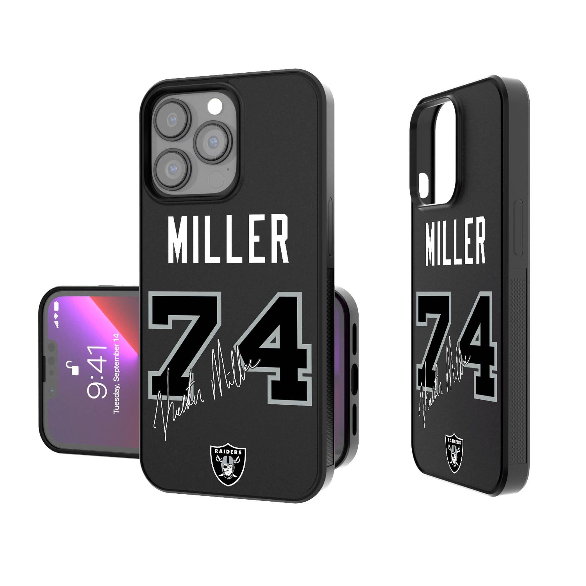 Keyscaper NFL Kolton Miller Las Vegas Raiders iPhone Bump Case 16 Plus ...