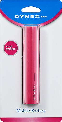 Best Buy: Dynex™ Mobile Battery Pink DX-P22