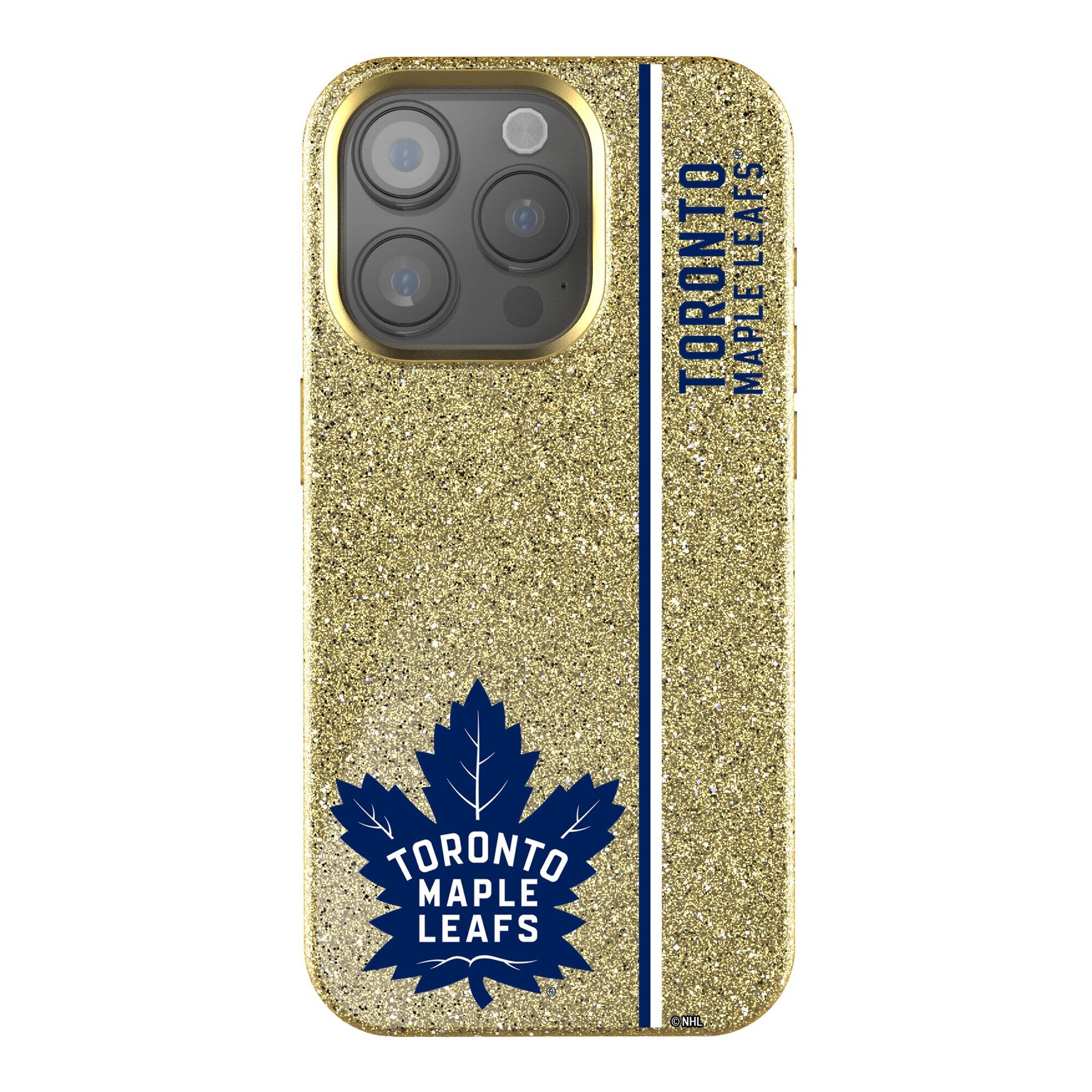 Keyscaper NHL Toronto Maple Leafs Sidebar Bling iPhone Case 14 Pro Gold ...