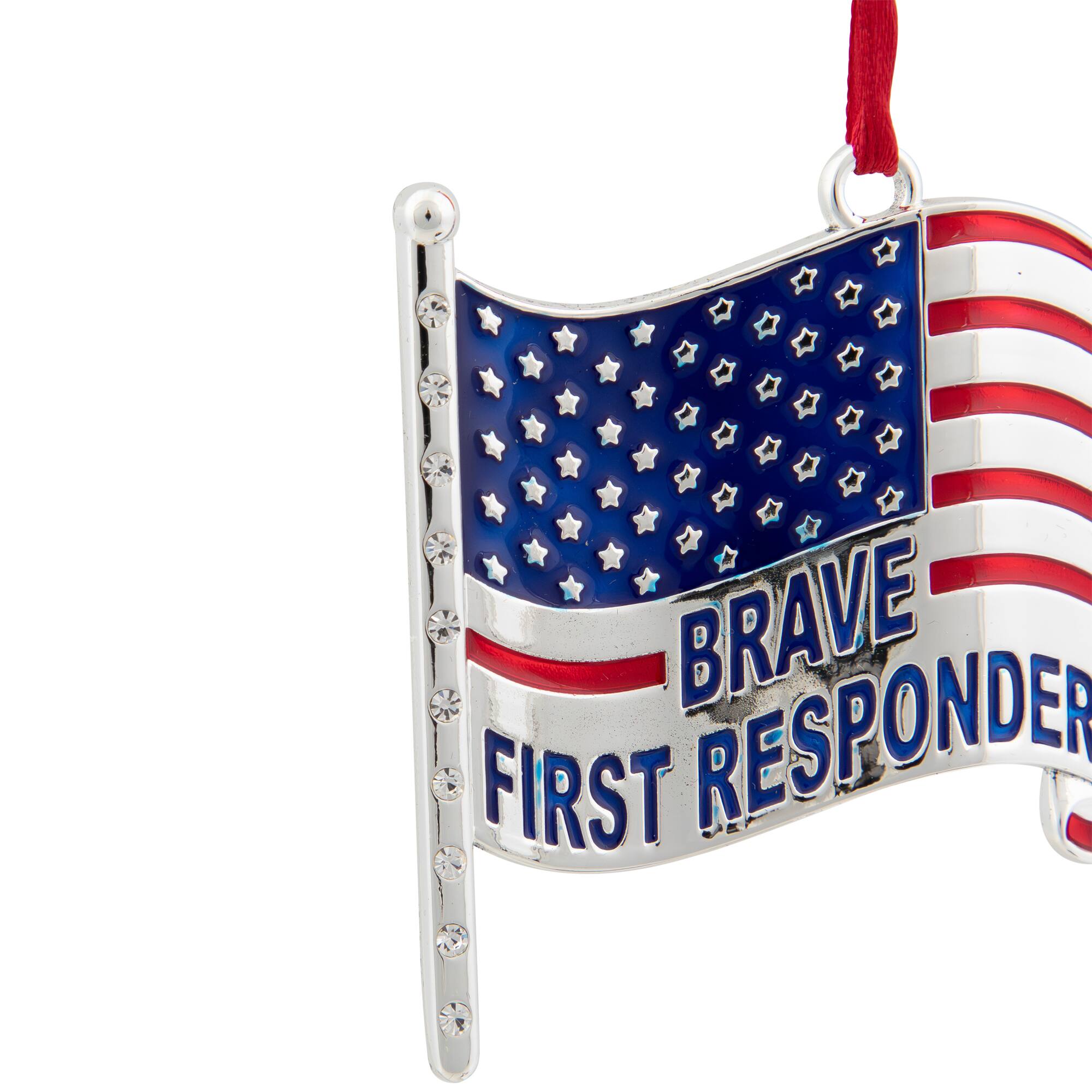 Northlight US First Responders Christmas Ornament with European ...