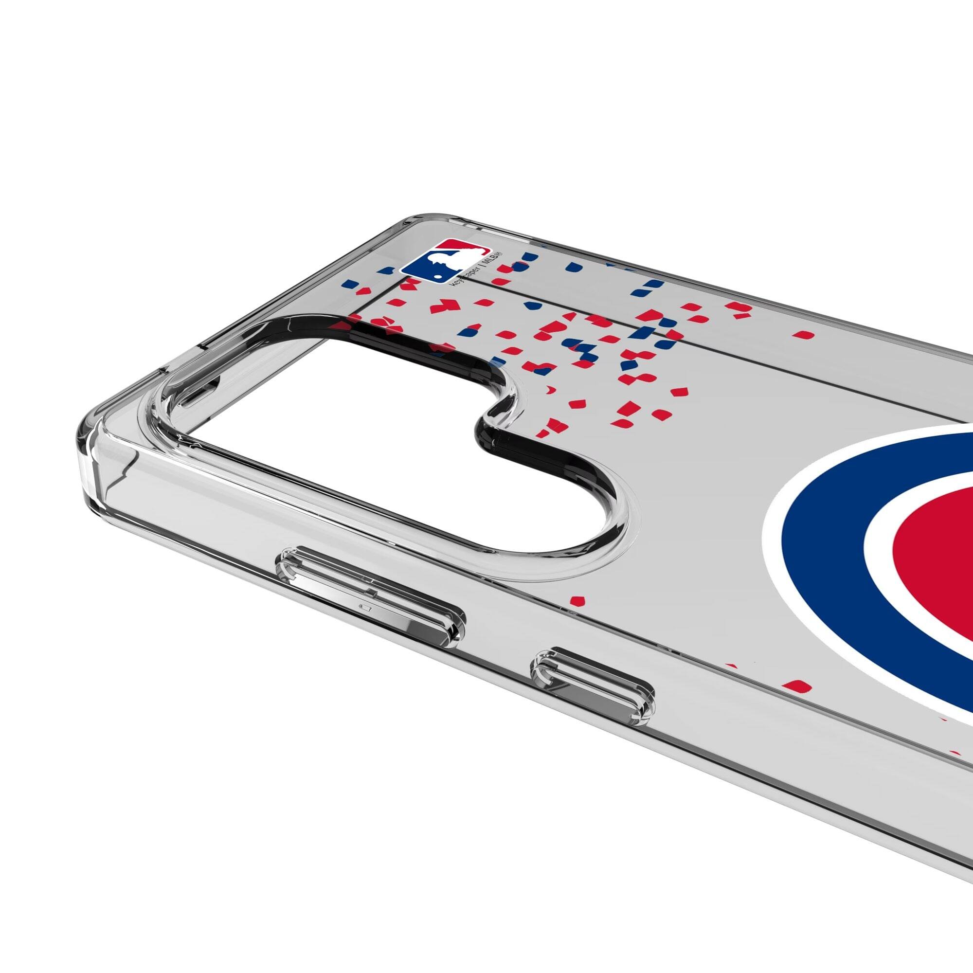 Keyscaper MLB Chicago Cubs Galaxy S8 Confetti Design Clear Case S23 ...