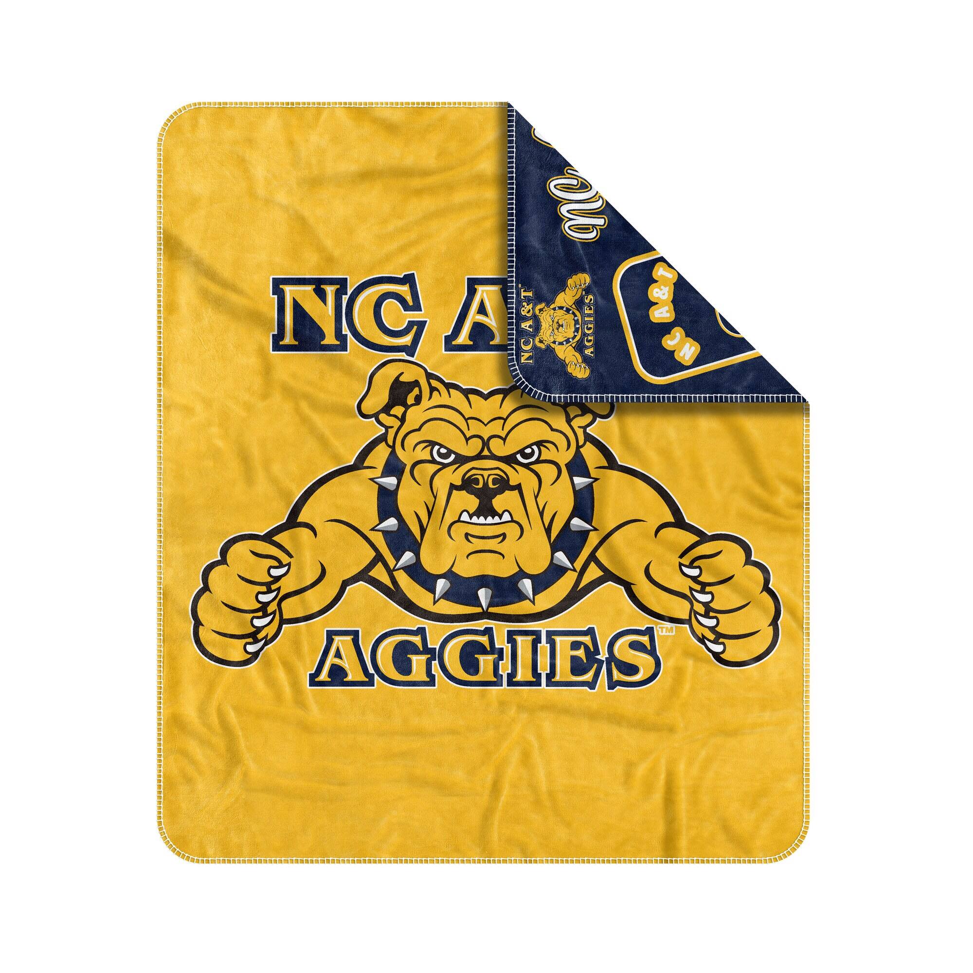 Logo Brands North Carolina A&T Aggies 50 x 60 Dream Weave Throw Blanket ...