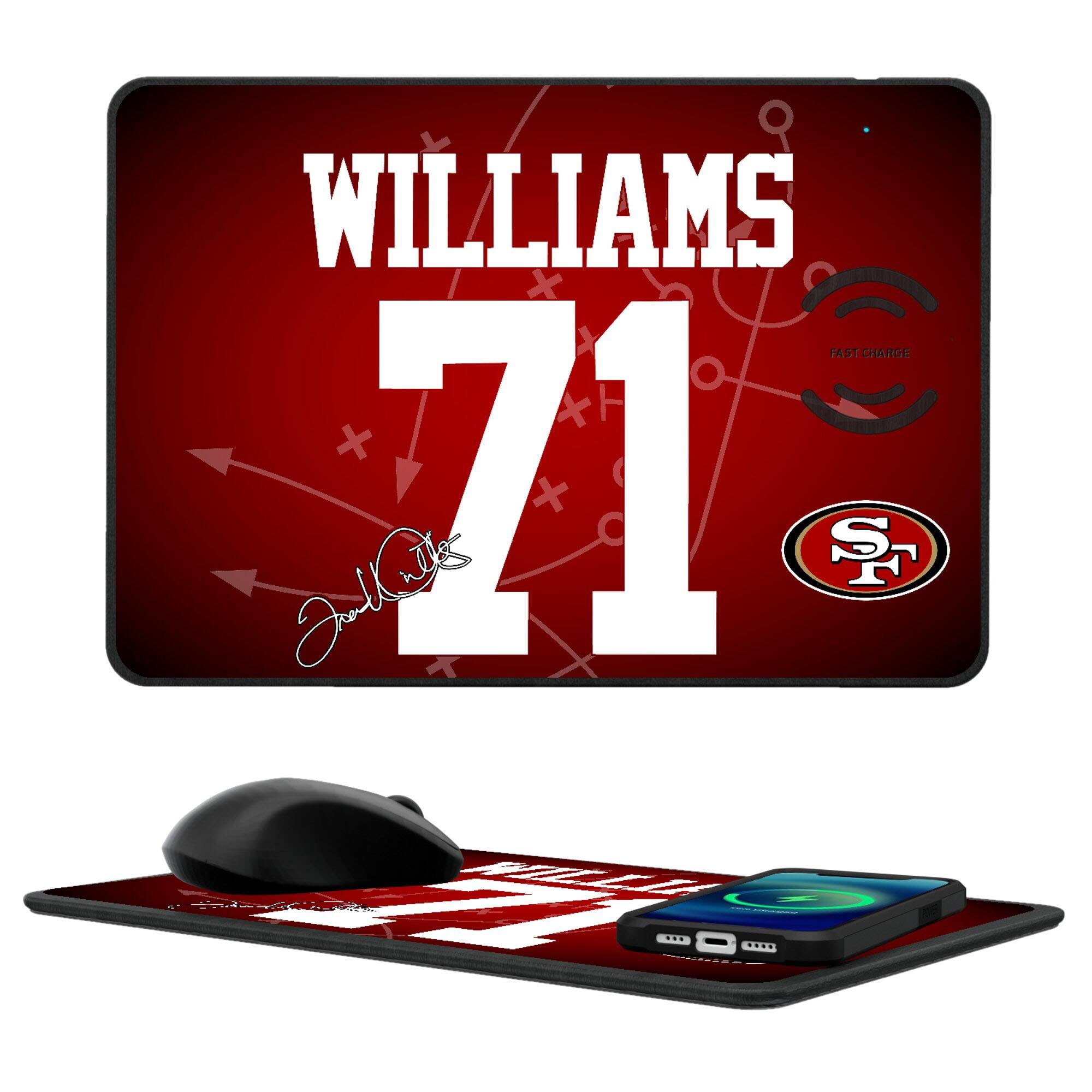 Keyscaper Trent Williams San Francisco 49ers Wireless Charger and Mouse ...