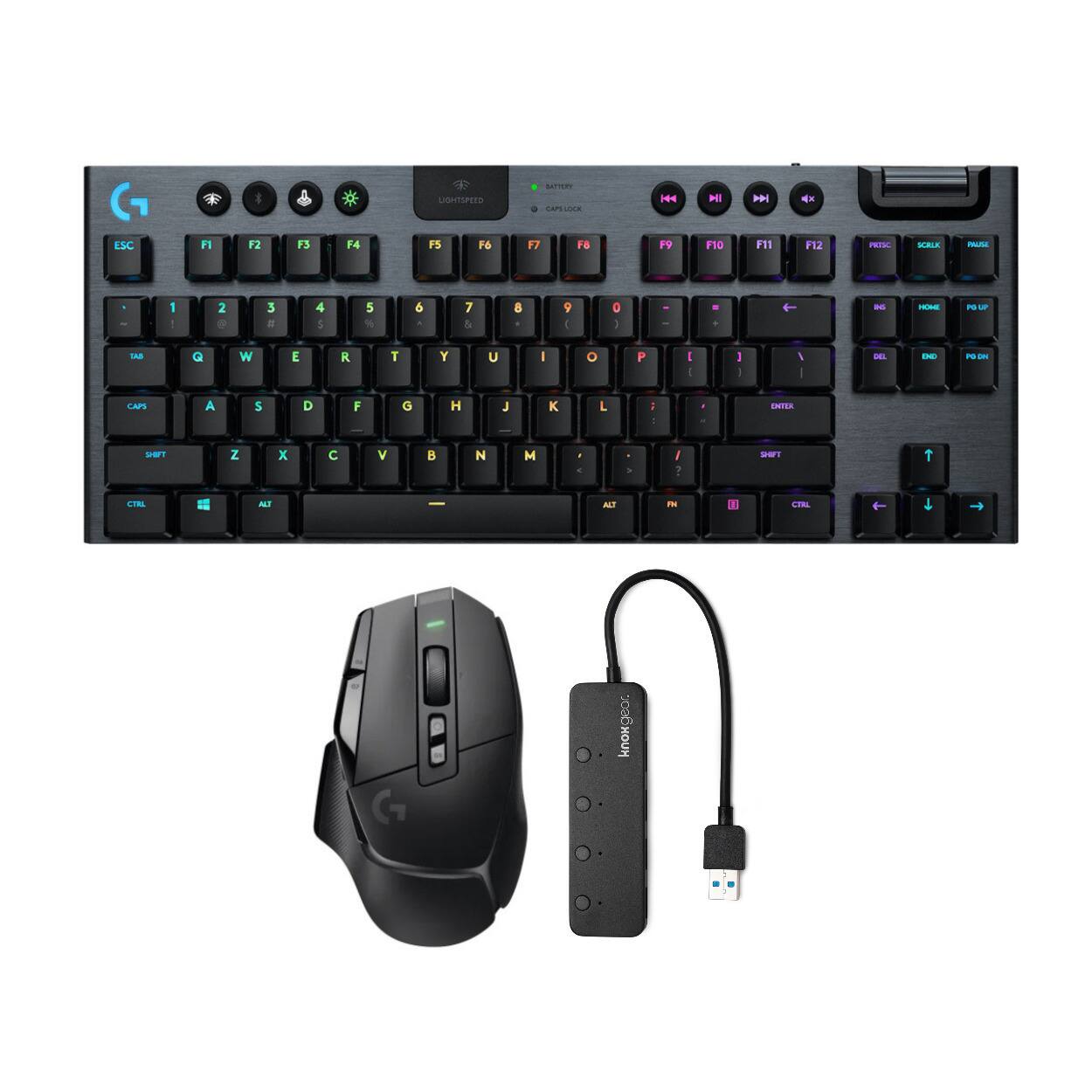 Logitech G G915 Lightspeed Wireless Gaming Keyboard with Mouse and USB ...