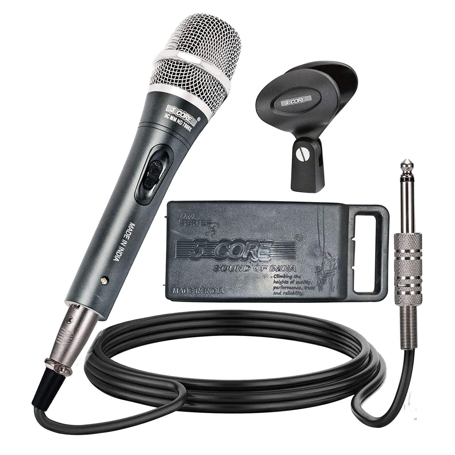 5 CORE - XLR Dynamic Mic Karaoke Singing Studio Handheld Mics -ND-7800X ...