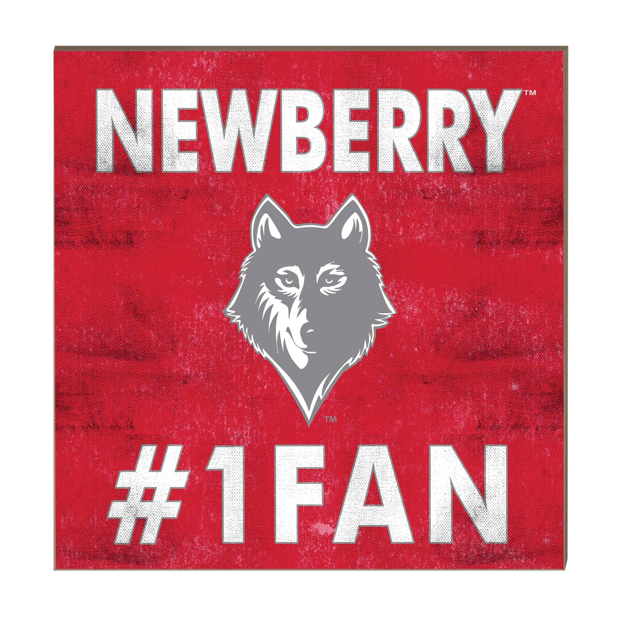 Jardine Newberry College Wolves 10" x 10" #1 Fan Plaque Red 200638884 ...