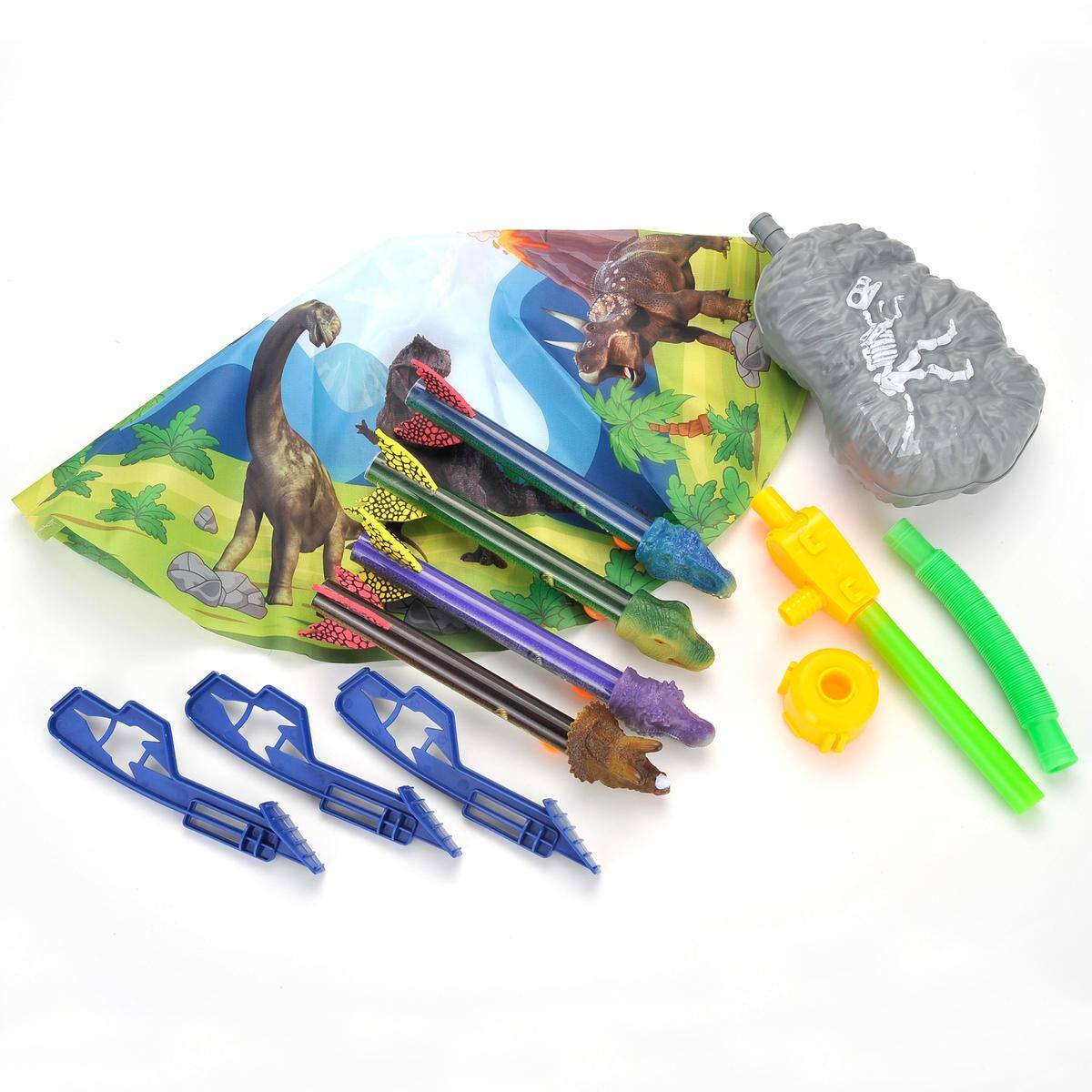 JuzToys Dinosaur Dino Blasters, Rocket Launcher for Kids, Outdoor ...