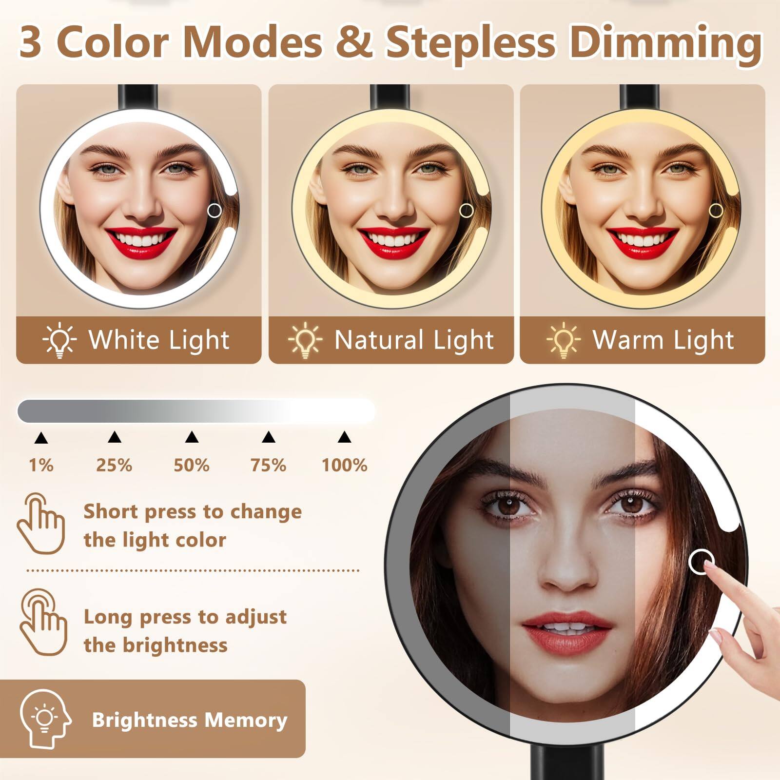 Comfort Essence Mirror Makeup Light Magnifying Lights Color High ...