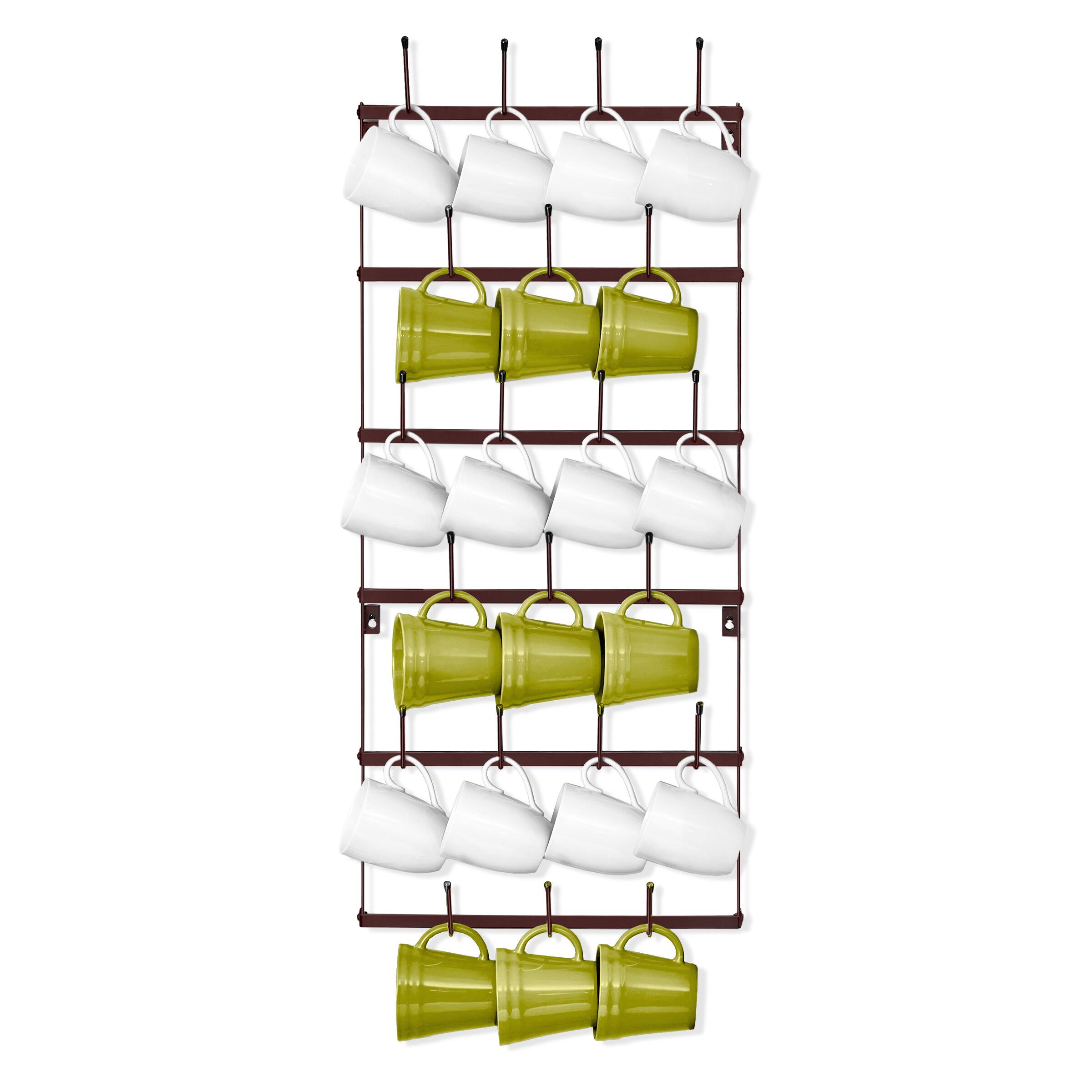 Holder Sorbus - Mug Rack for Wall - Small Rustic Coffee Mug Wall Mount ...