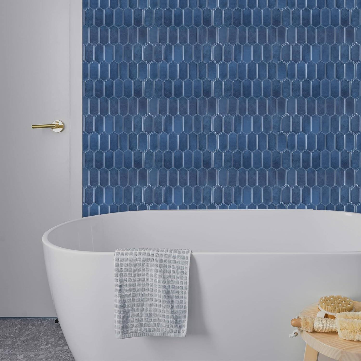 Auledio Peel and Stick Kitchen Backsplash Tiles Hexagonal Backsplash ...