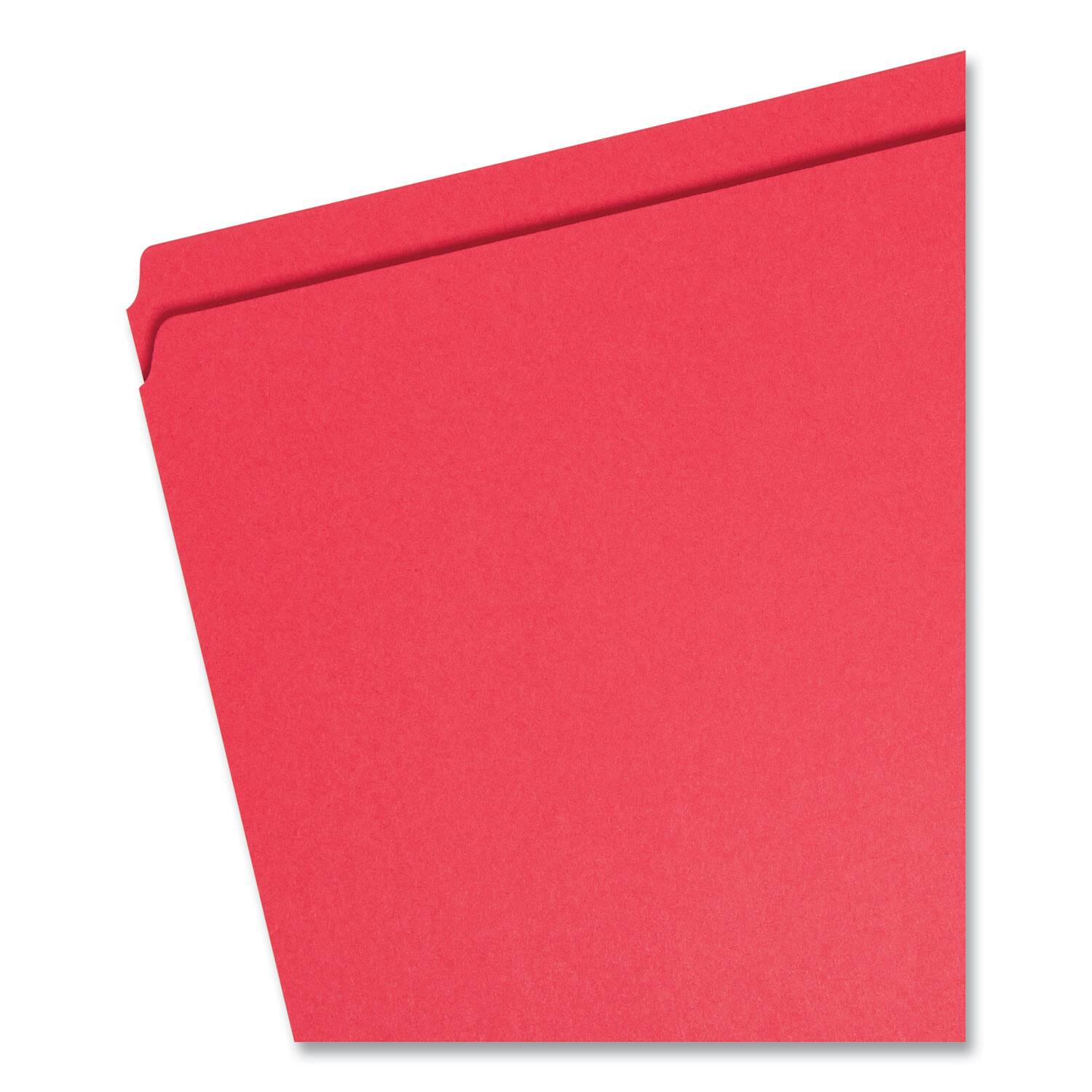 Smead Manufacturing Reinforced Top Tab Colored File Folders, Straight ...
