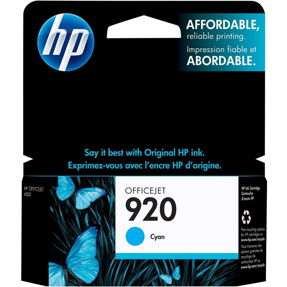 Customer Reviews: HP 920 Standard Capacity Ink Cartridge Cyan CH634AN ...