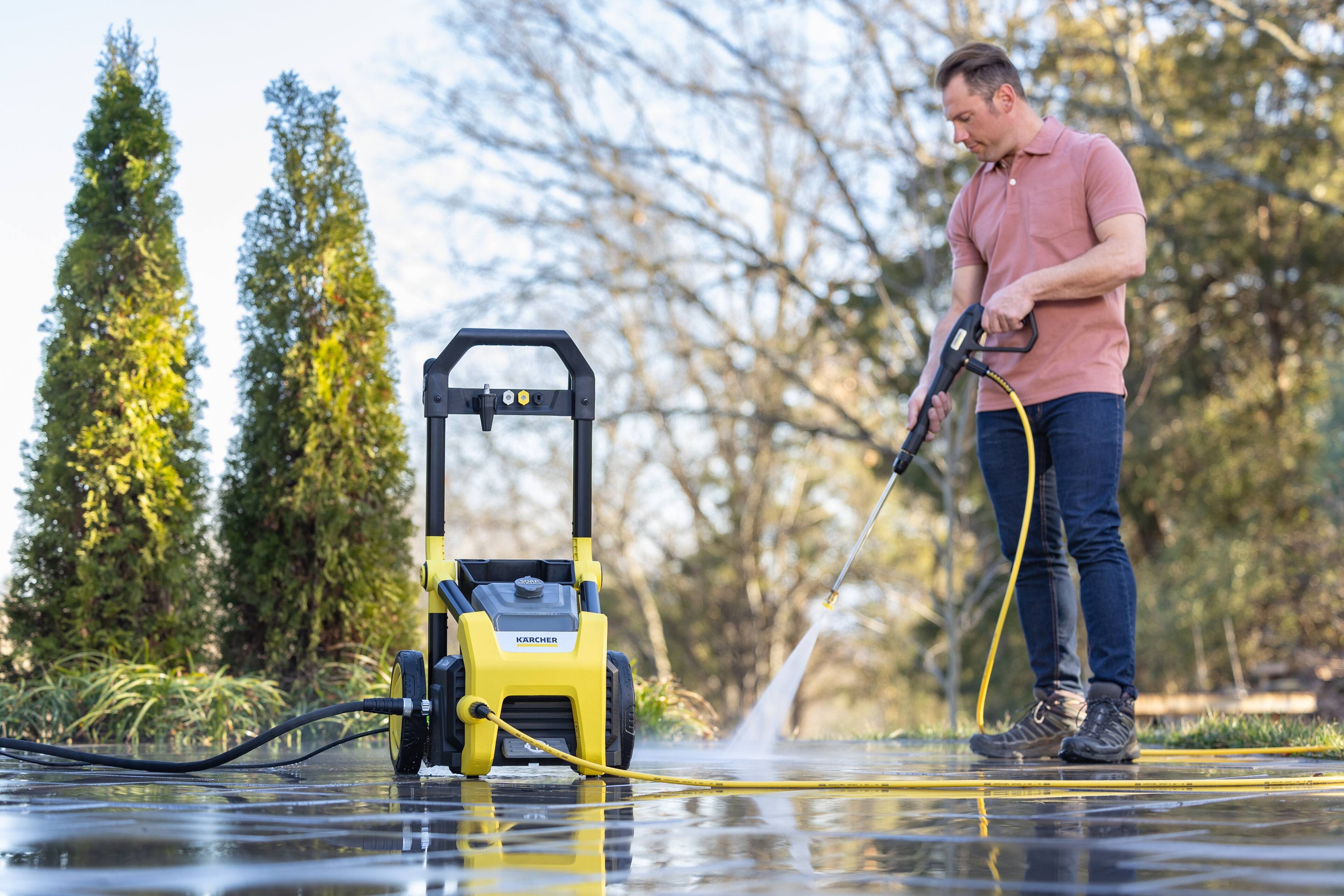 Karcher Pressure Washer K2100PS, Detergent Tank, For Cars, Driveways ...