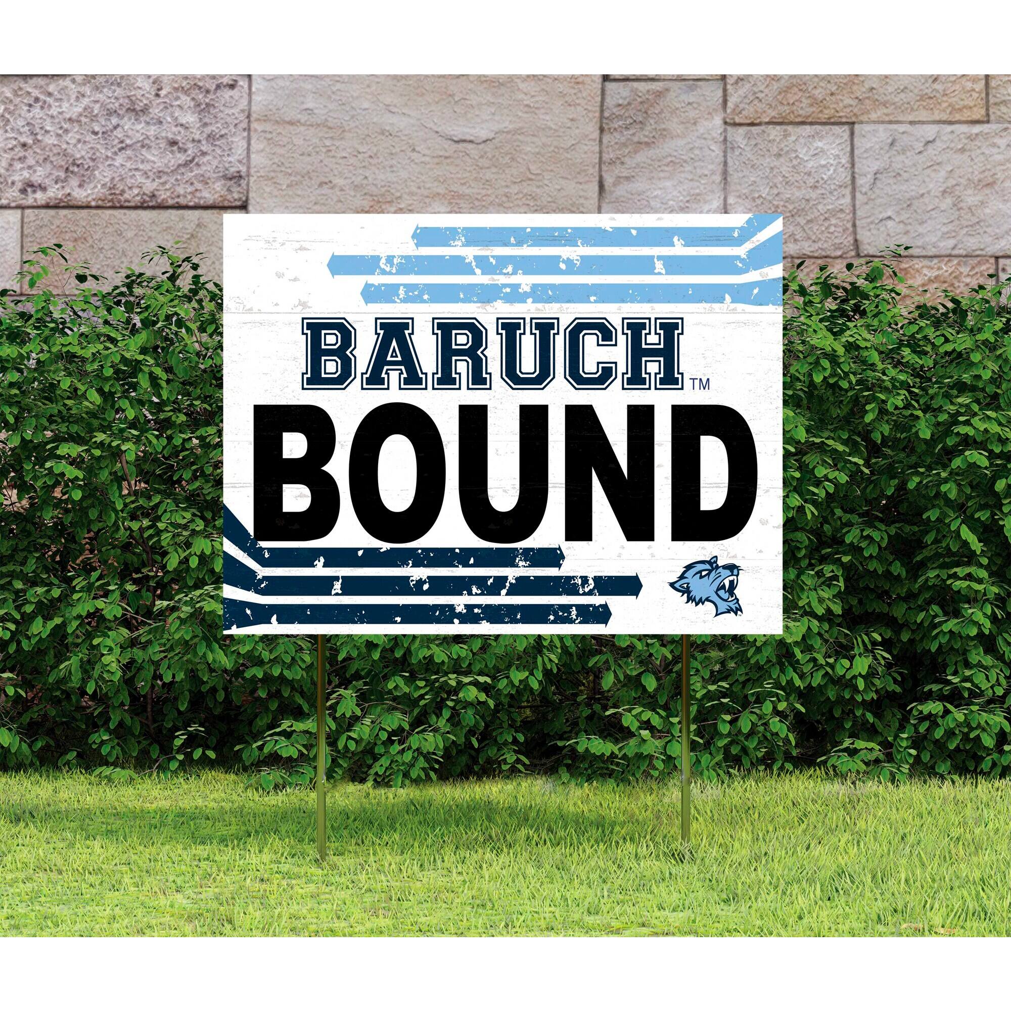 Jardine CUNY Baruch College 18'' x 24'' Bound Yard Sign White 200047382 ...