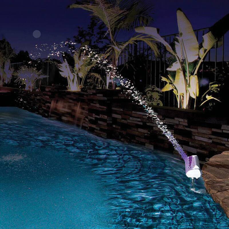 Northlight LED Lighted Cascade Waterfall Swimming Pool Fountain 17 ...