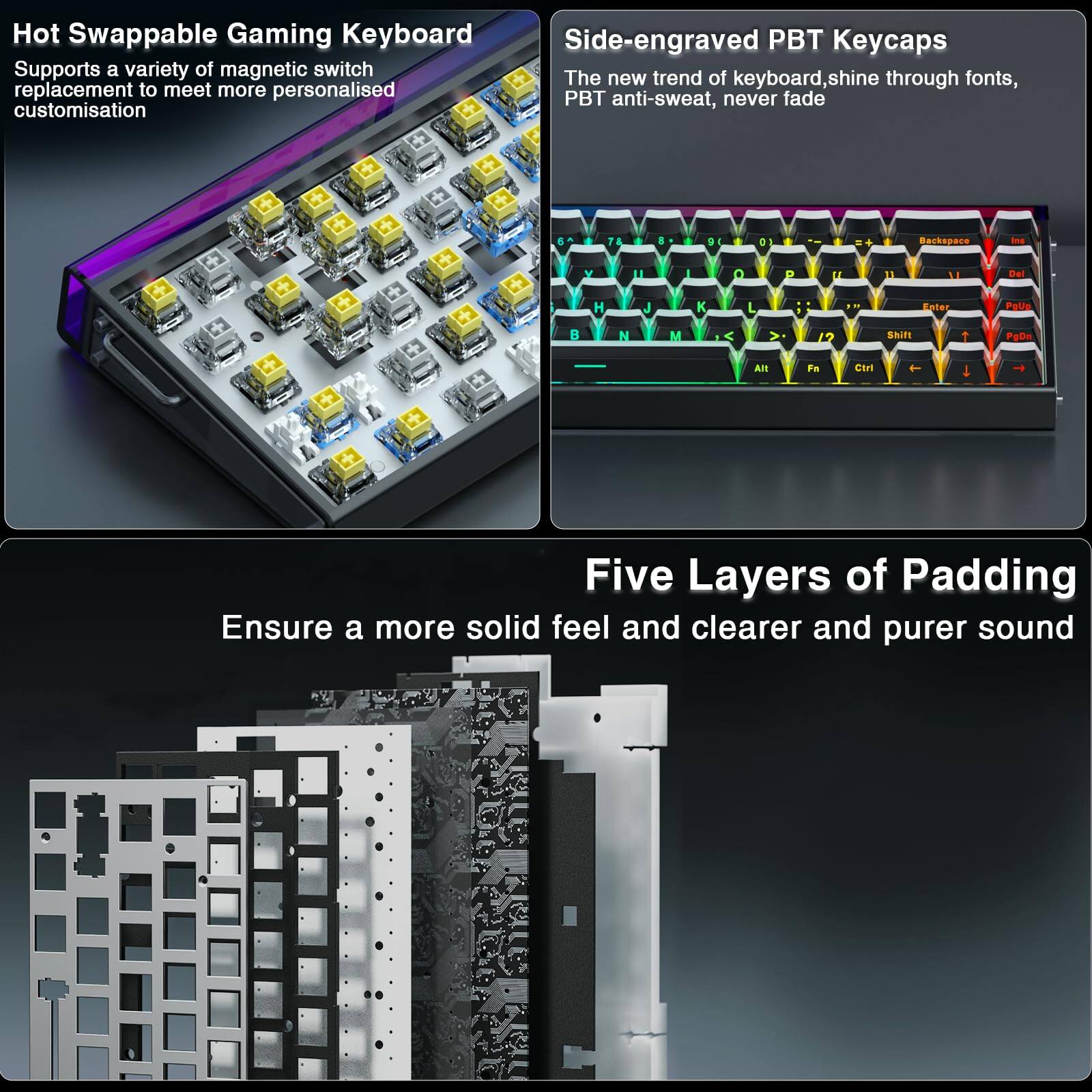 Comfort Essence 68 He 60 Gaming Wired Hall Effect Magnetic With 8k Hz ...