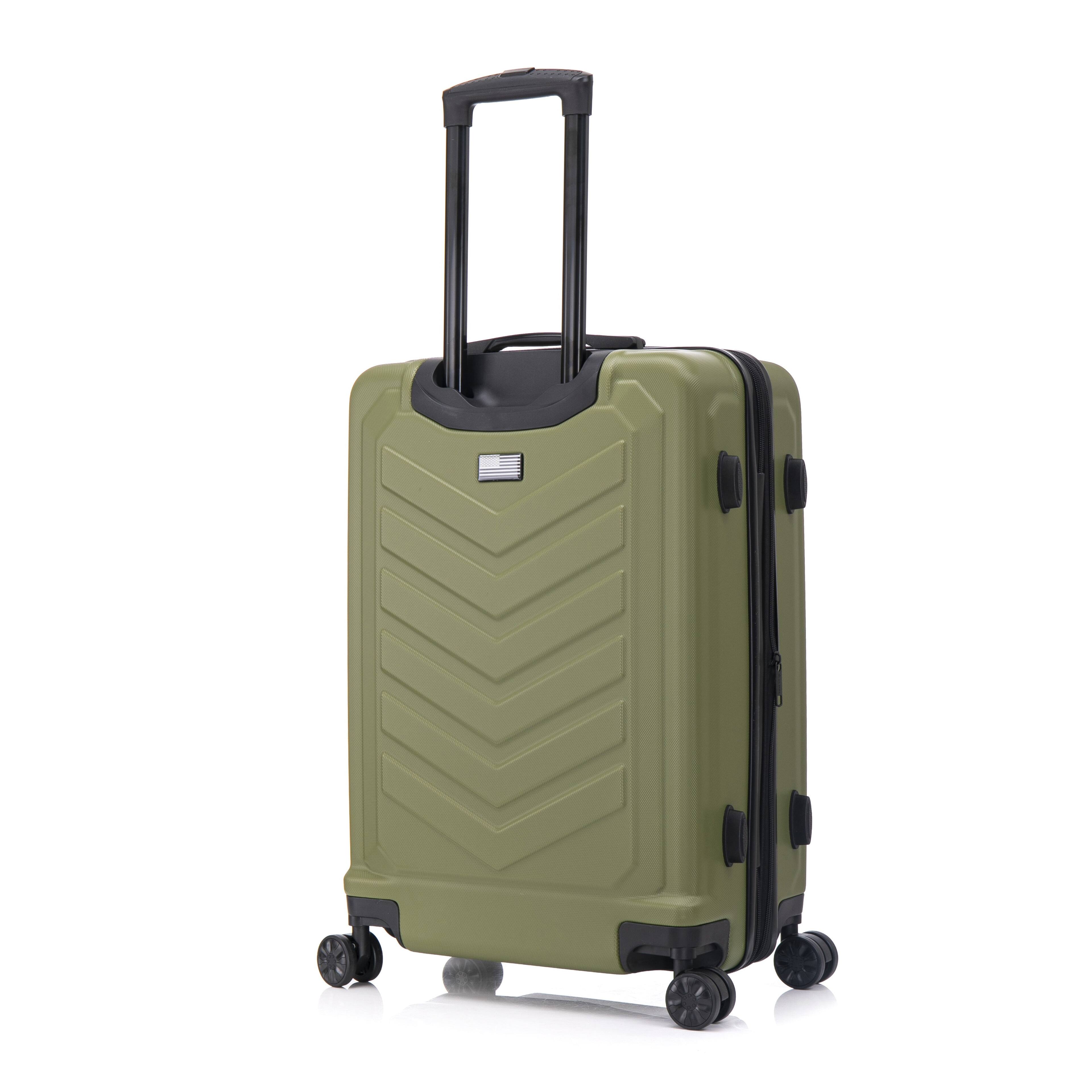 US Army FOX PRO 24'' Expandable Medium Suitcase with TSA Lock OLIVE ...