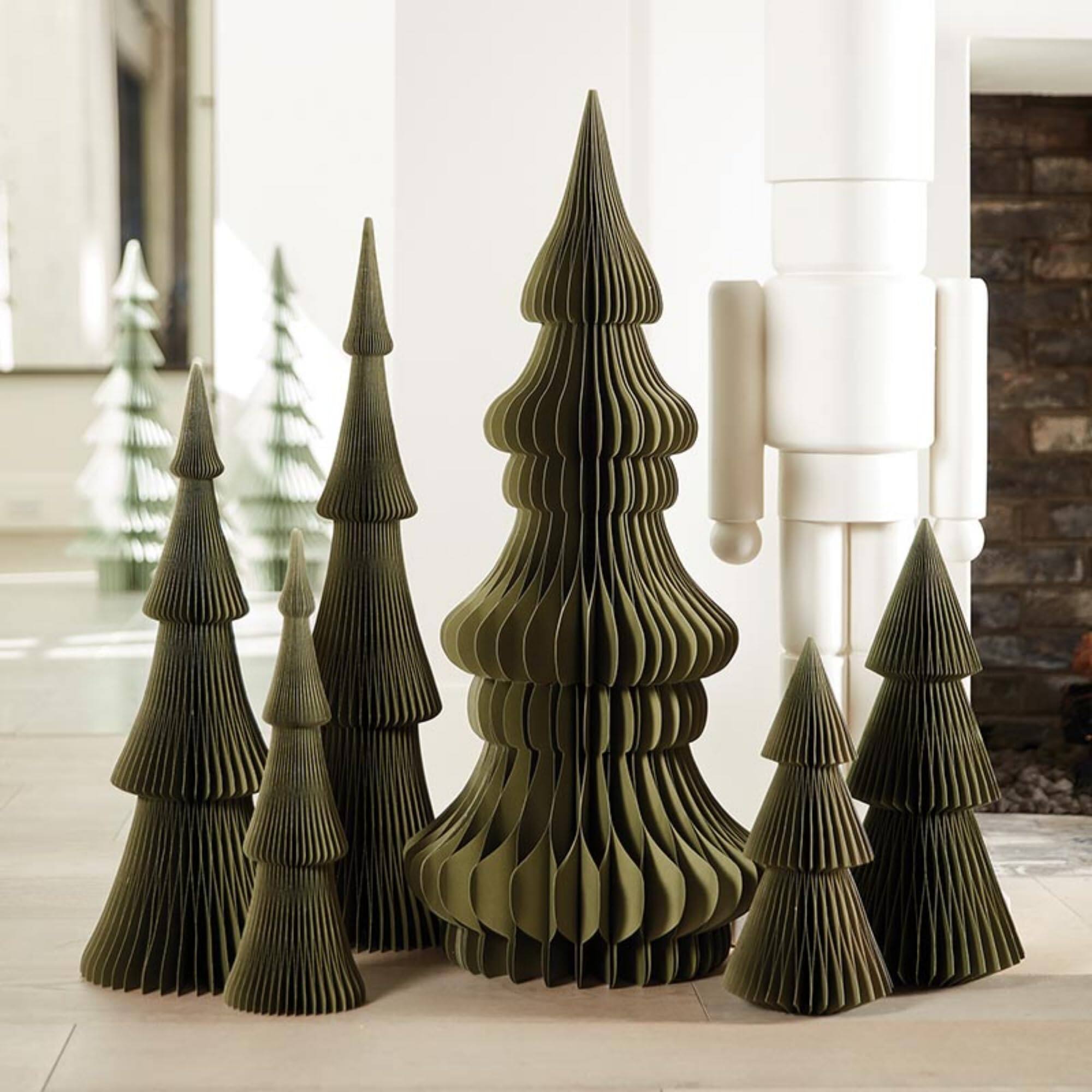 Paradigms Interiors Paper Christmas Trees 3d Foldable Fir Tree Holiday ...