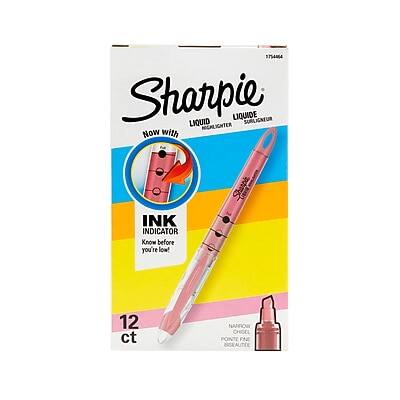 Sharpie Liquid Highlighter, Chisel Tip, Pink, Dozen (1754464) 1754464 ...