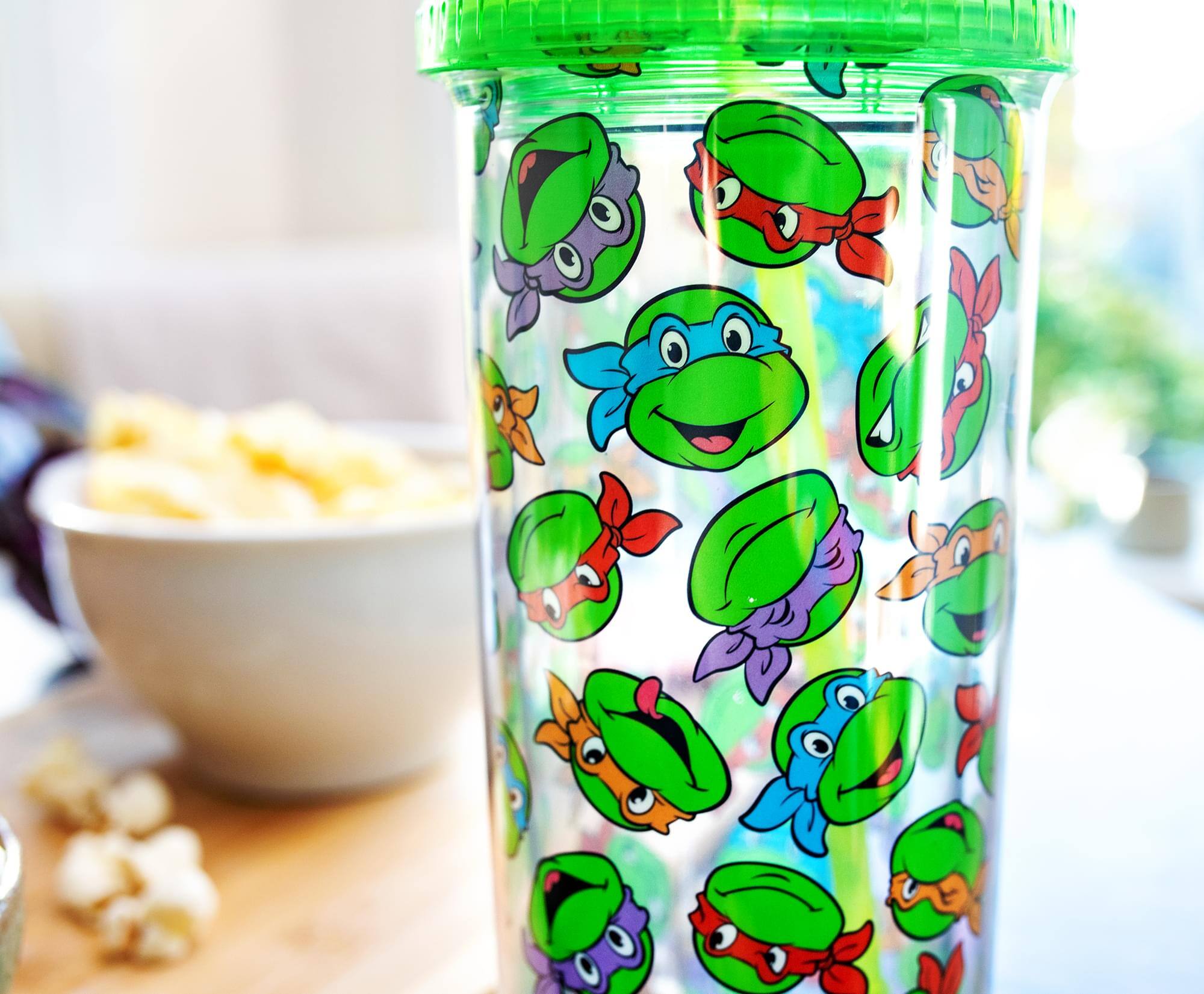 Silver Buffalo Teenage Mutant Ninja Turtles Allover Faces Carnival Cup ...