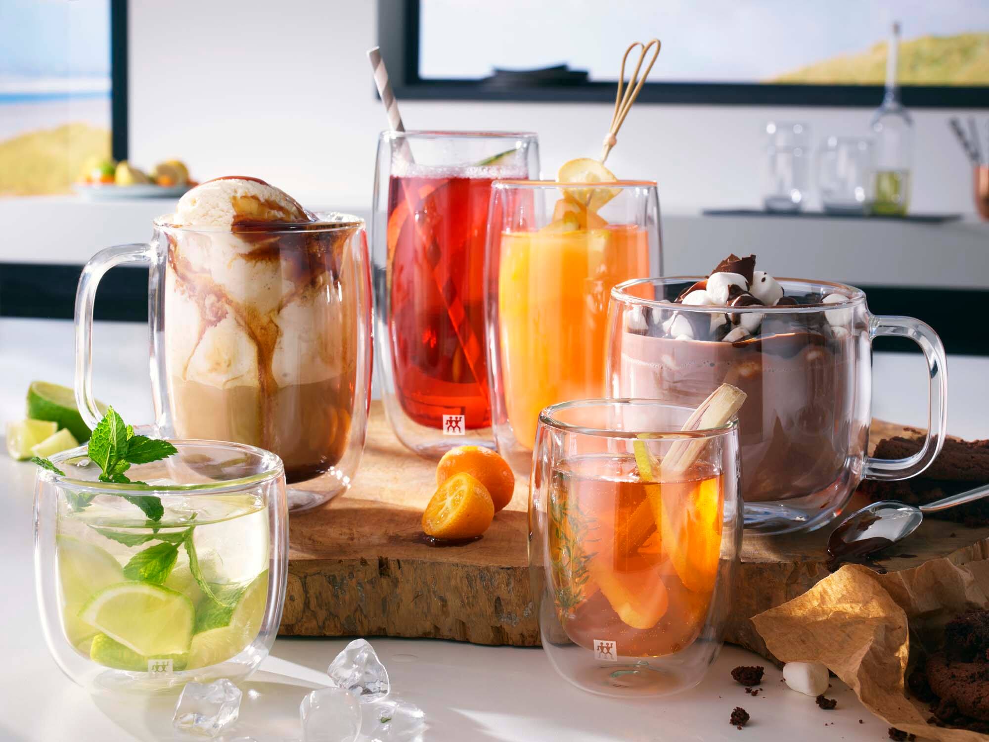 ZWILLING Sorrento 2 pc Double Wall Glass Coffee Cup Set Clear 39500-086 - Best Buy