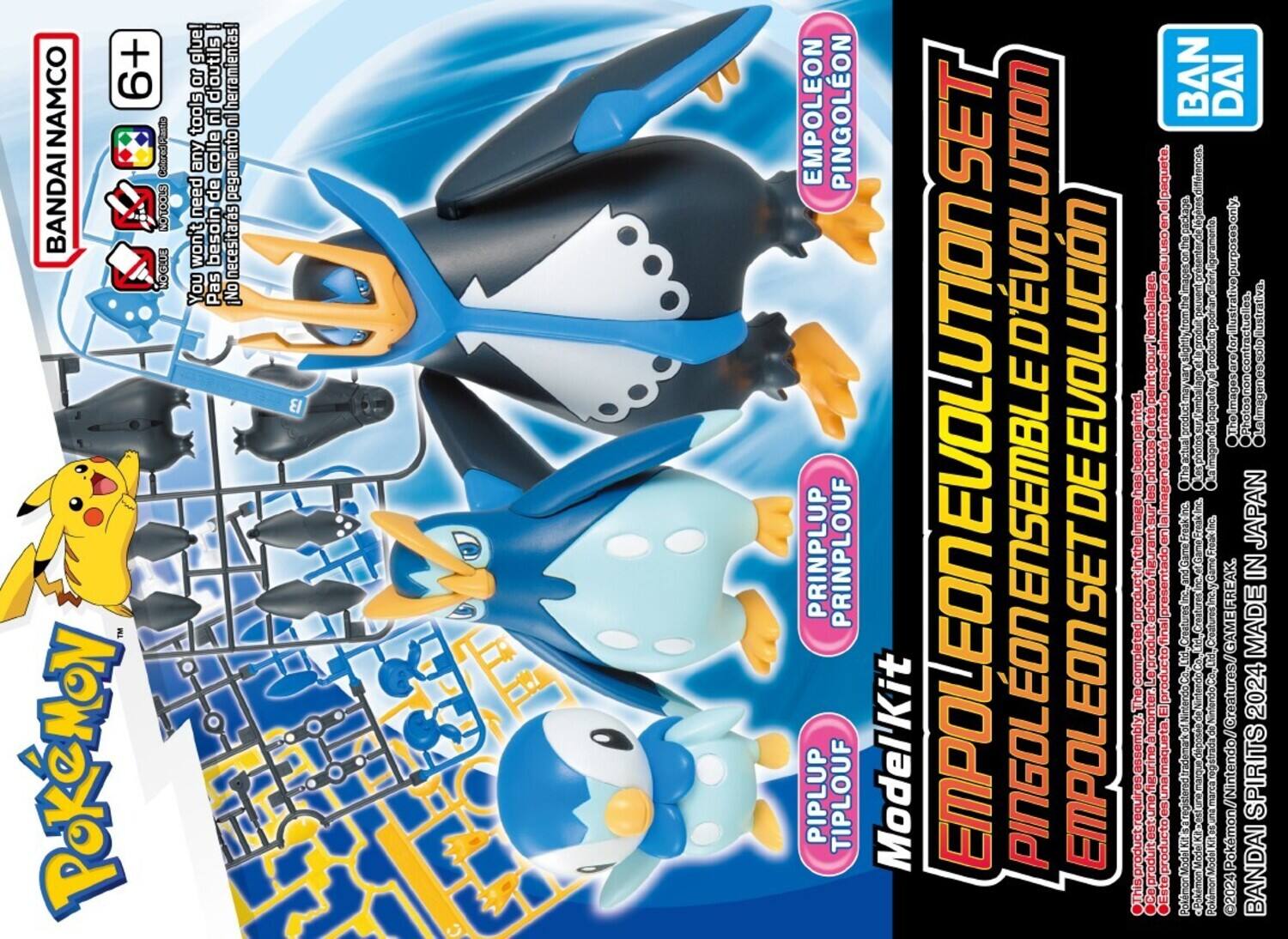 Bandai Pokemon Empoleon Evolution Set Model Kit COLLECTIBLES Multicolor ...