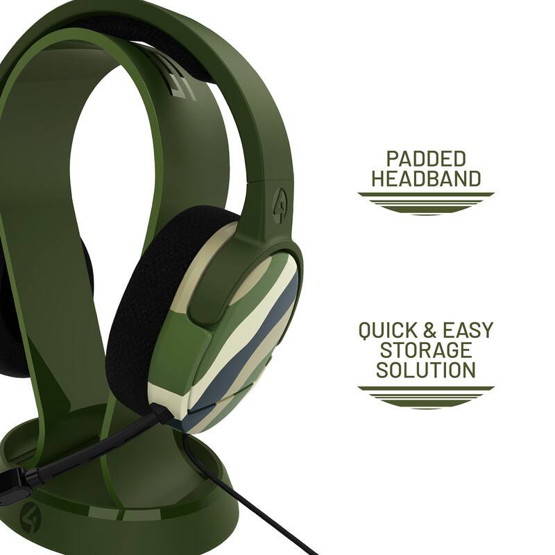 4Gamers Panther Headset with Stand Wave Forest Green XP-PANTHER-WF-B-4G ...