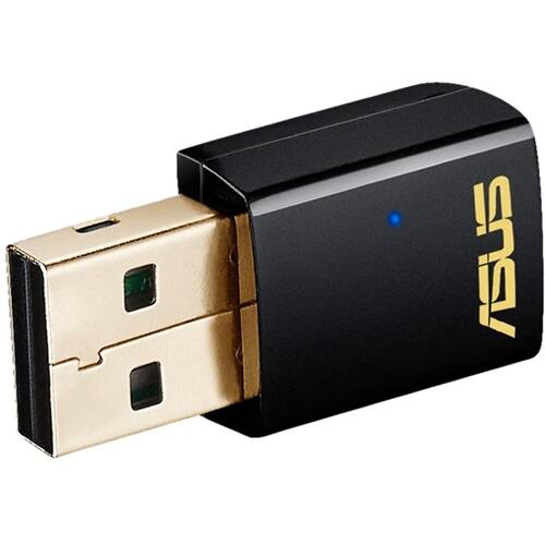 Best Buy: ASUS Dual-Band Wireless-AC USB Network Adapter Black USBAC51