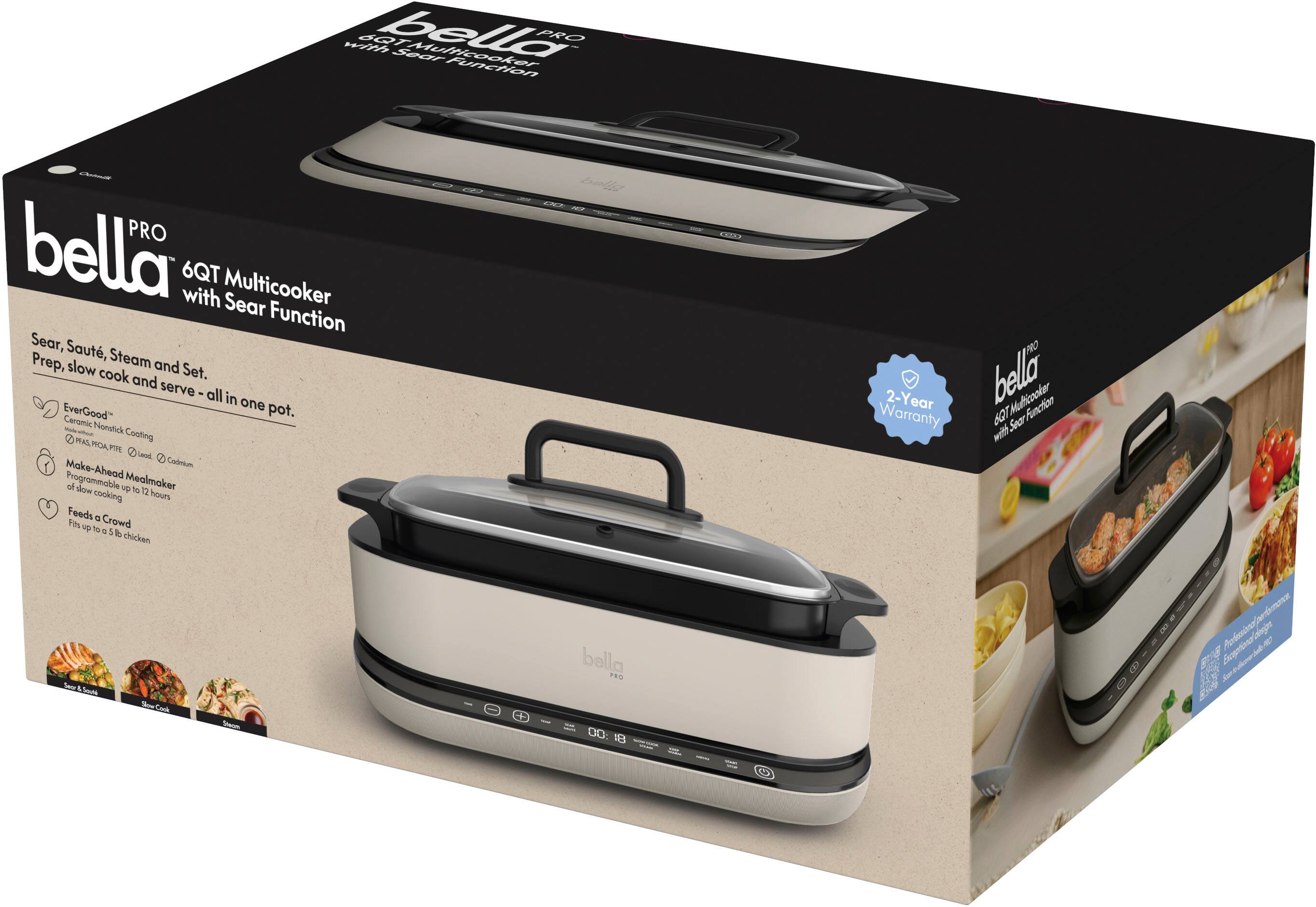 bella PRO 6 qt. Multicooker with Sear Function Oatmilk 90230 - Best Buy