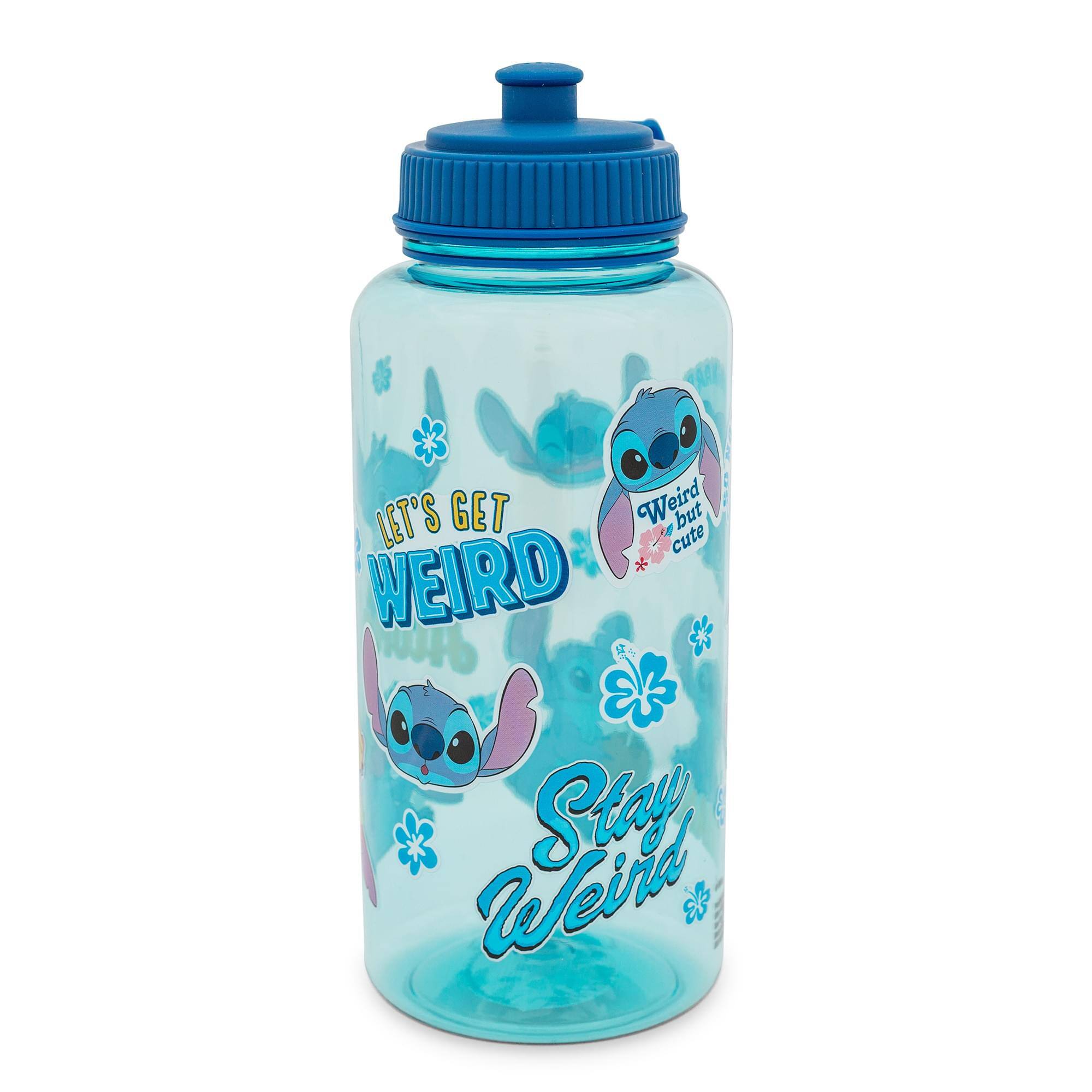 Silver Buffalo Disney Lilo & Stitch "Stay Weird" Water Bottle With ...