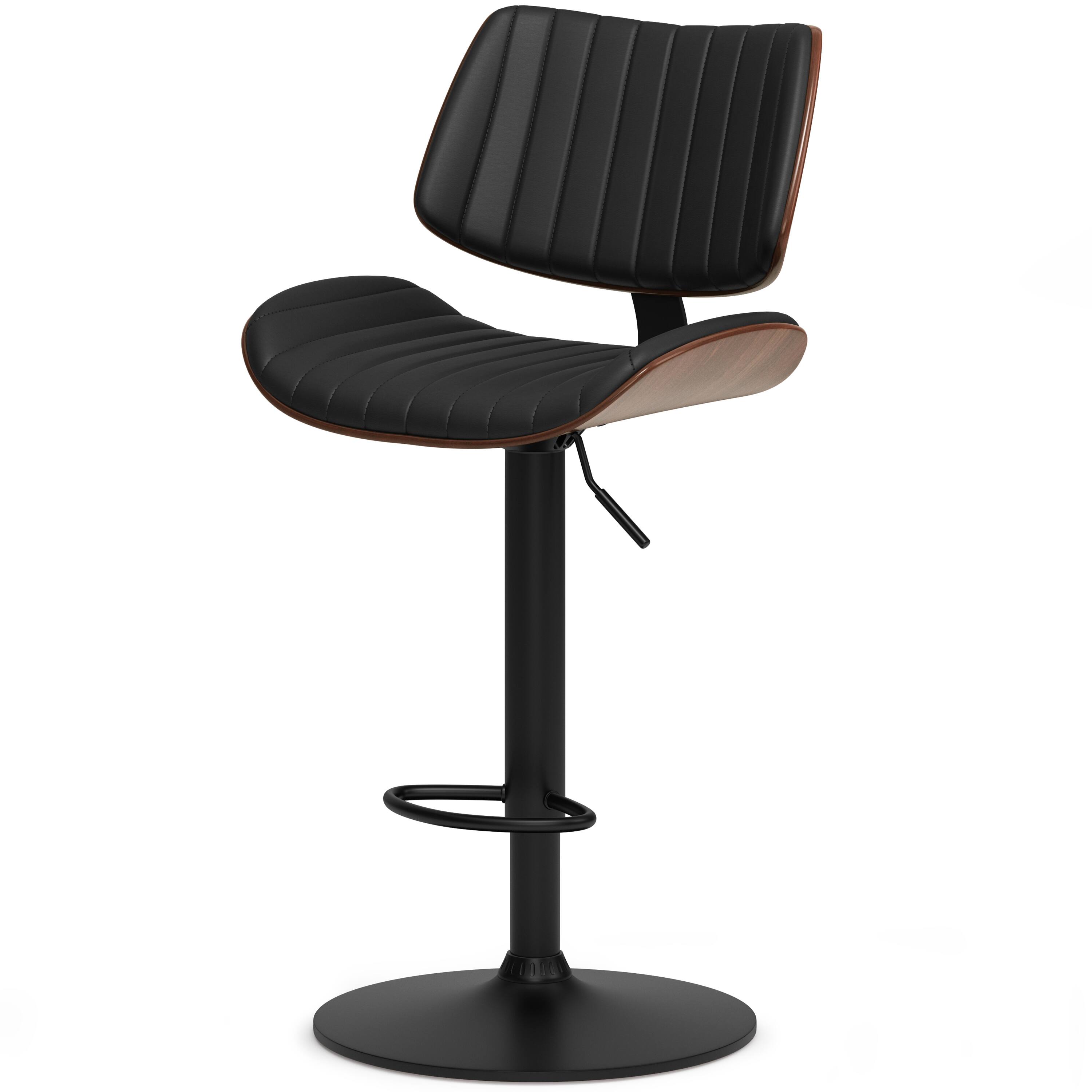 Simpli Home Novak Adjustable Bar Stool Black AXCNOVBS-BL - Open Box - Best Buy