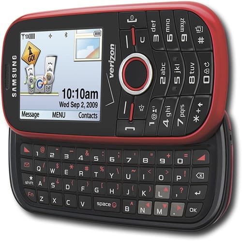 Best Buy: Samsung Intensity Mobile Phone Red (Verizon Wireless) SCHU450MRV